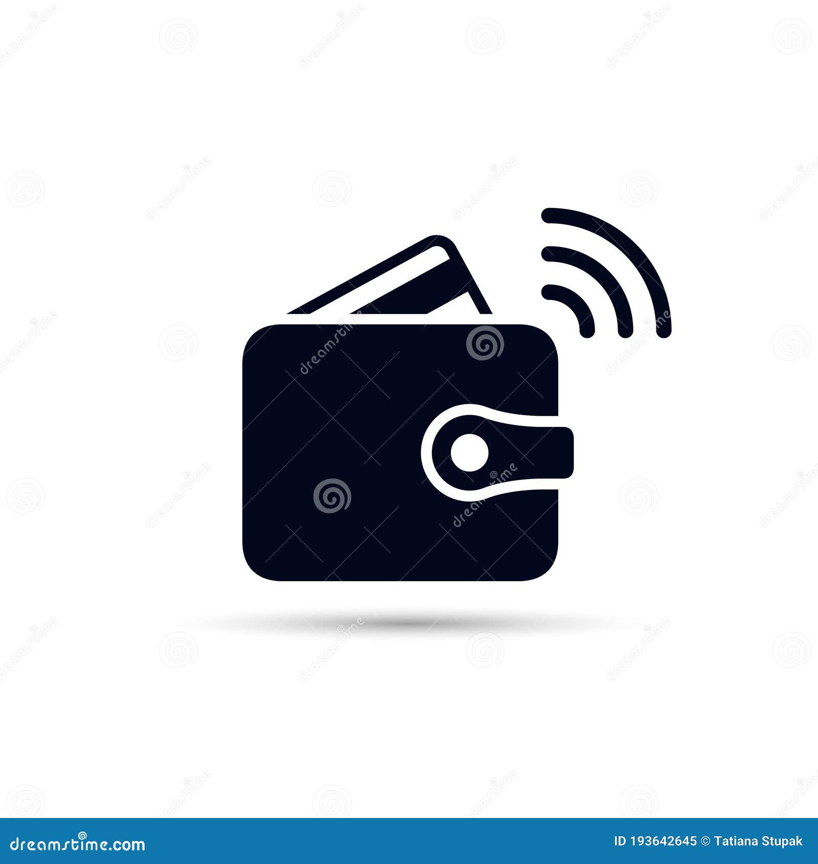 Wallet Mobile Banking Payment Icon. Vector Online Banking Isolated ...