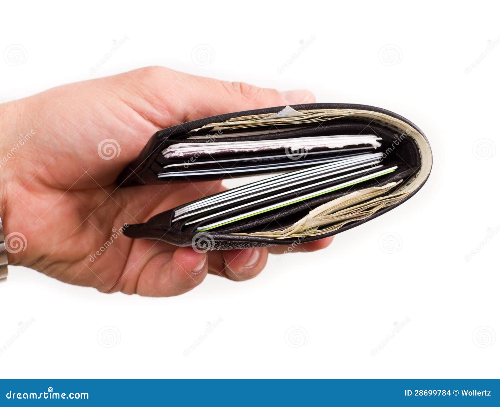 Wallet with money stock photo. Image of paying, finance - 28699784