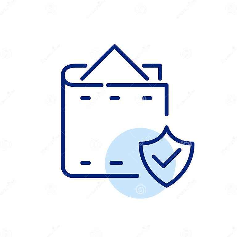 Wallet with Security Shield Symbol. Secure Payment Method. Pixel ...