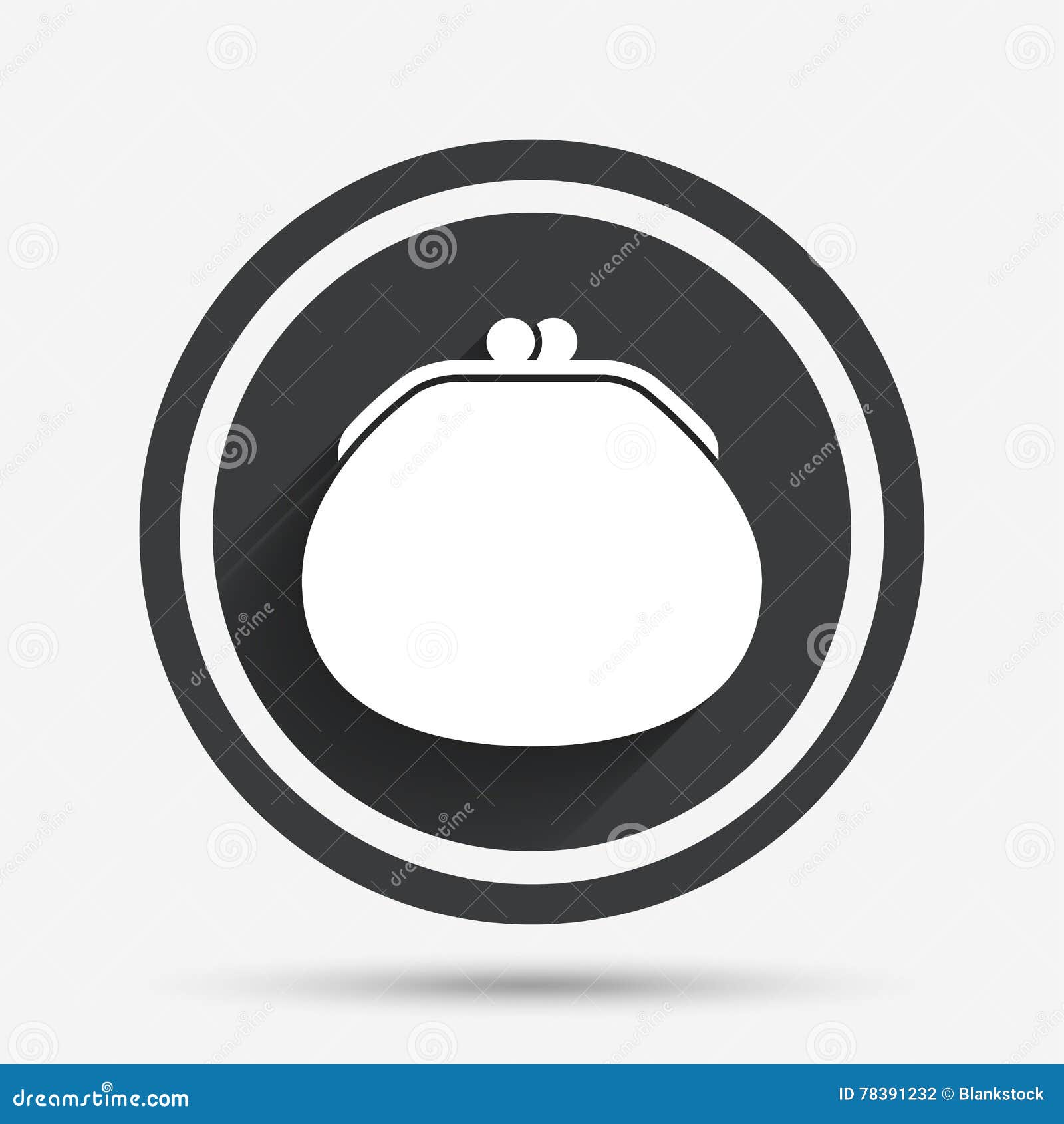 Wallet Sign Icon. Cash Bag Symbol Stock Vector - Illustration of ...