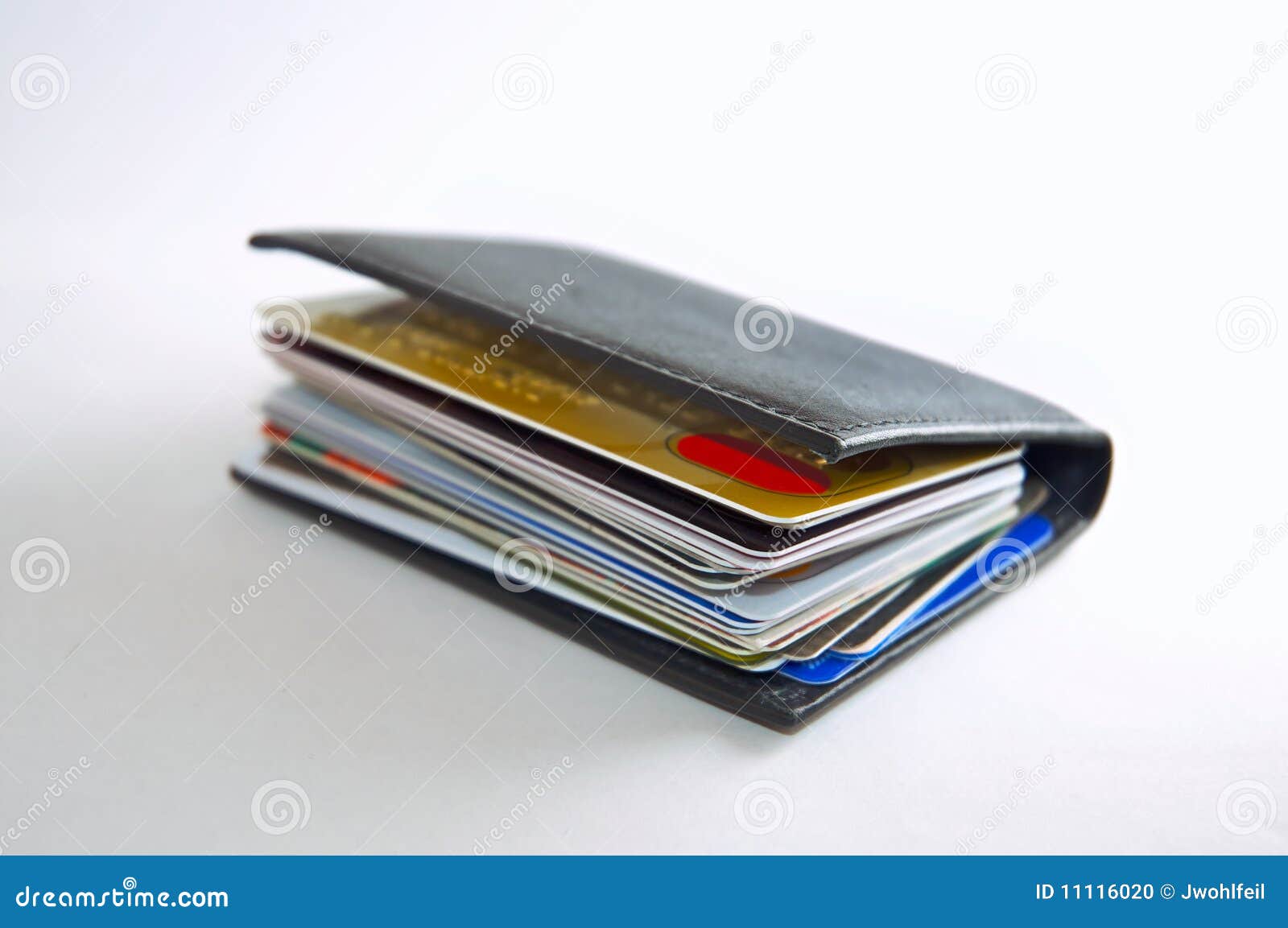 Wallet Stuffed with Credit Cards Stock Photo - Image of finances, stack ...