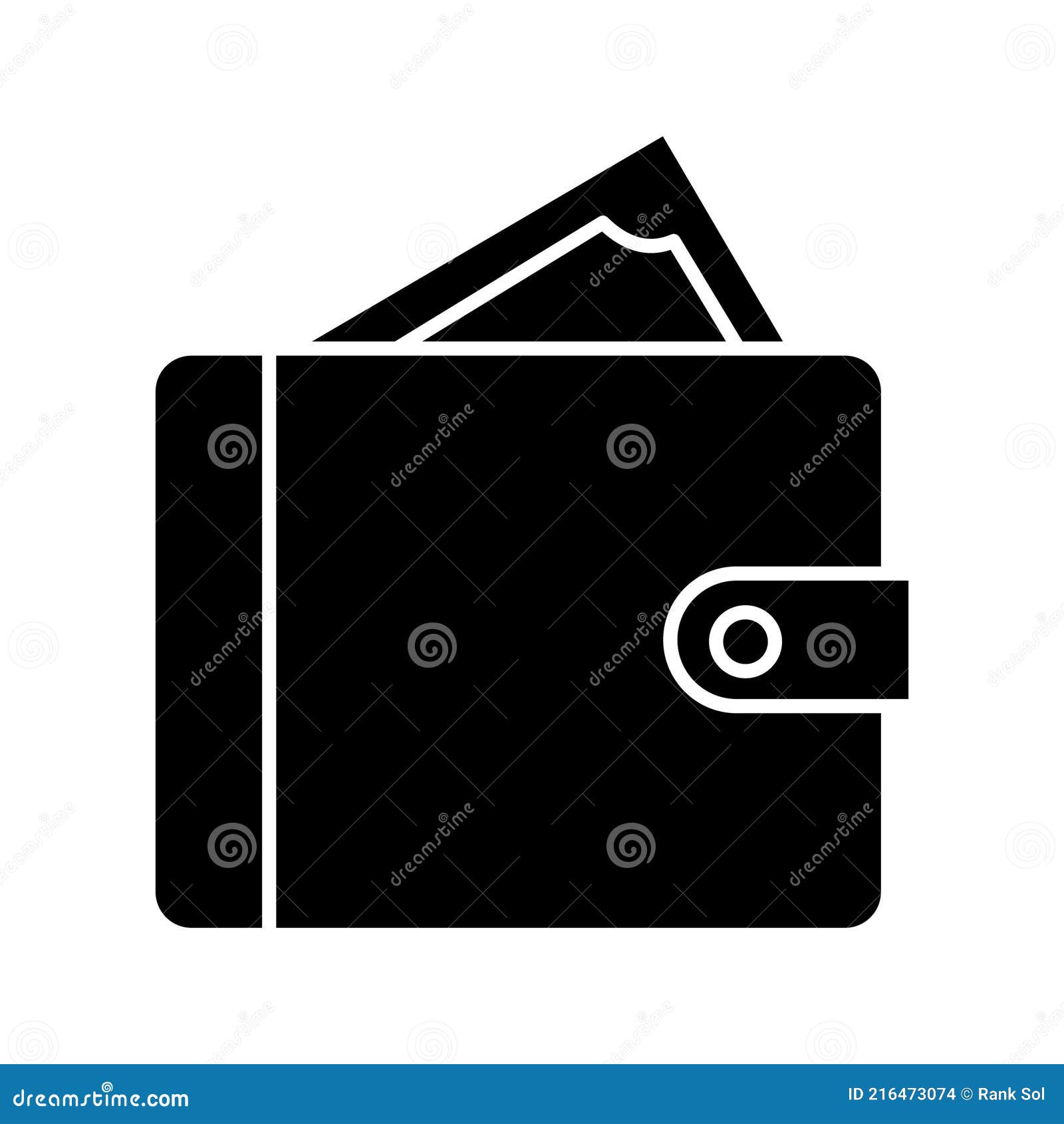 Wallet Vector Icon Which Can Easily Modify or Edit Stock Illustration ...