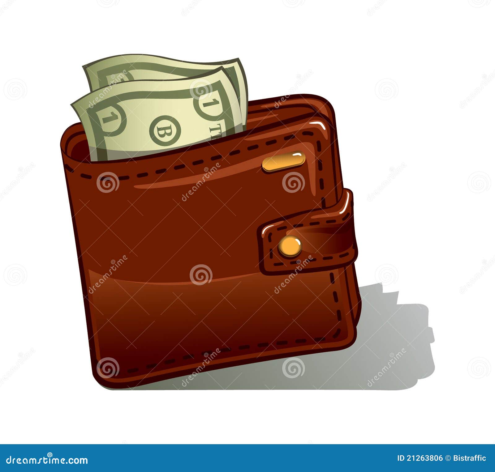 Wallet vector illustration stock vector. Illustration of vector - 21263806