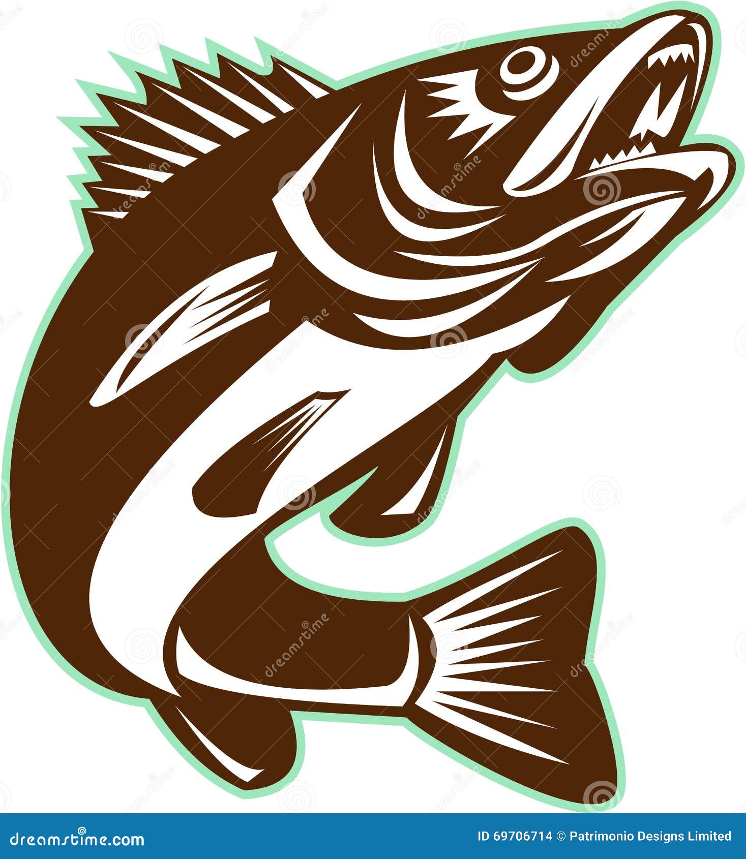 Walleyed Stock Illustrations – 13 Walleyed Stock Illustrations, Vectors ...