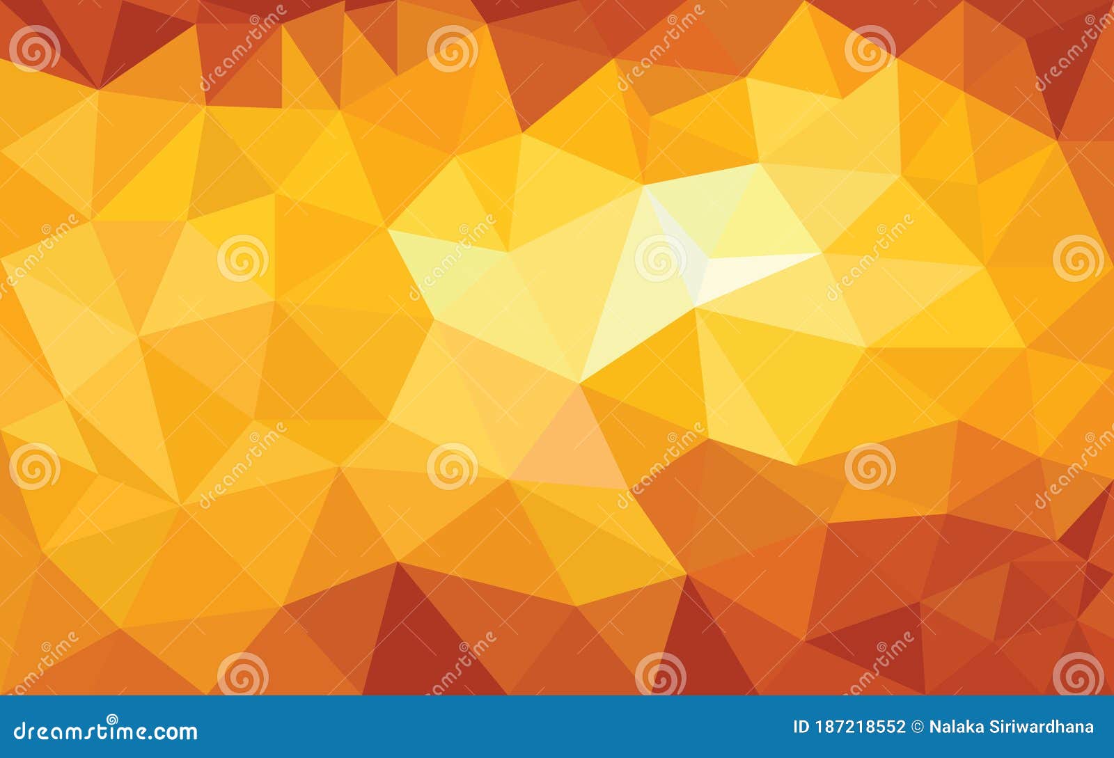 Abstract Dark Orange Polygonal Illustration. Stock Illustration ...