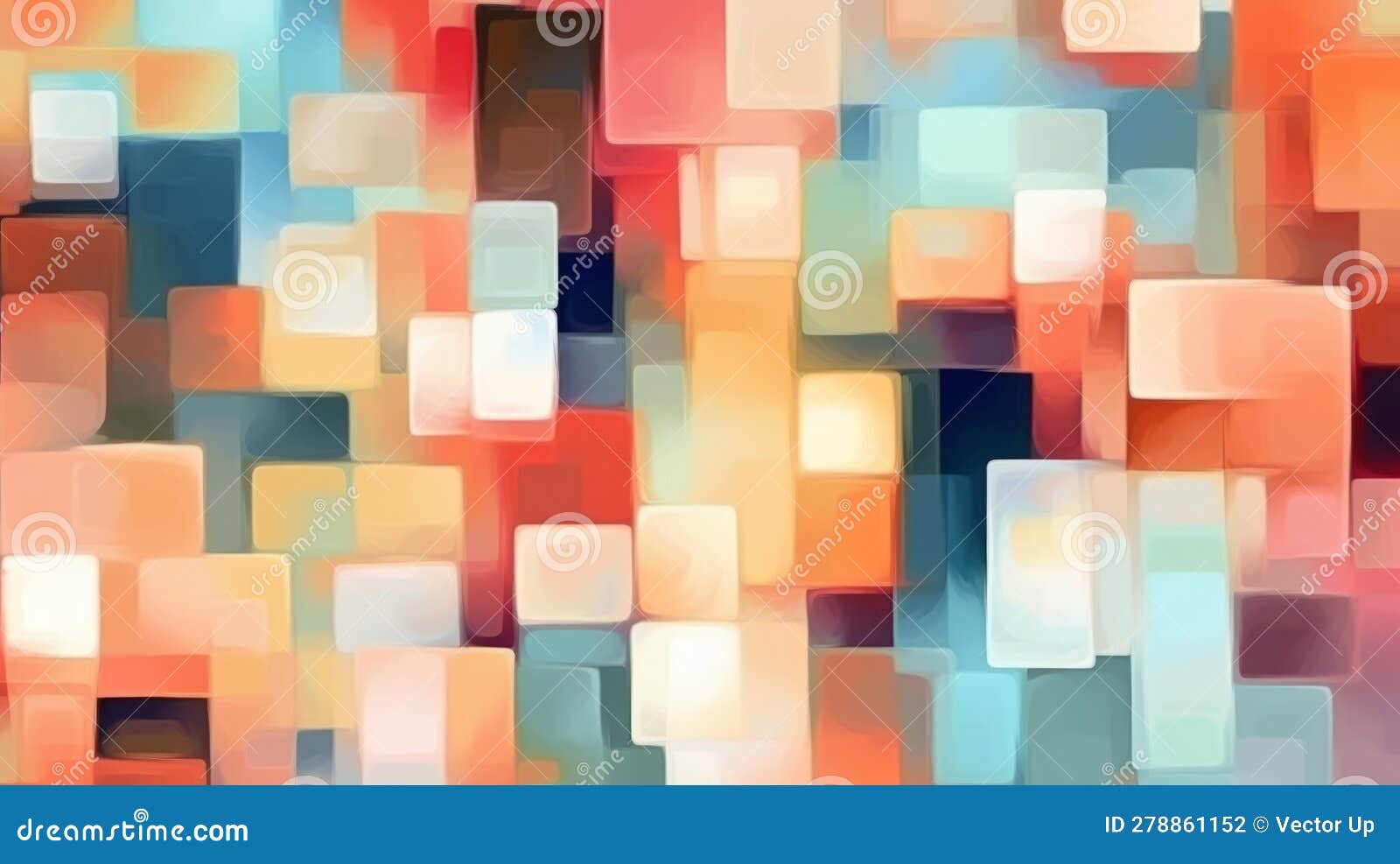 Wallpaper of Abstract Painting of Random Square. Generative AI Stock ...