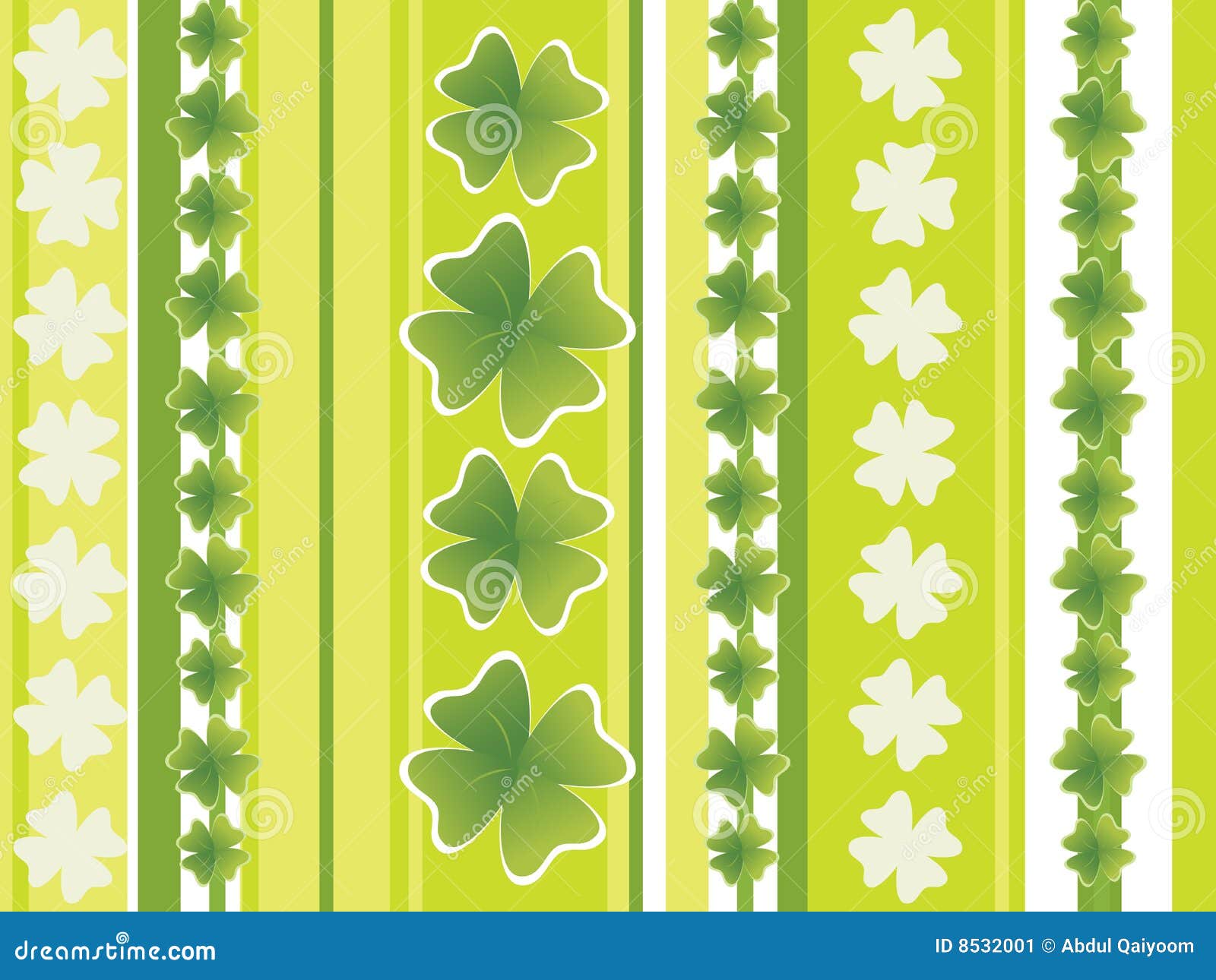Wallpaper with Abstract Shamrock Panel Pattern Stock Illustration ...