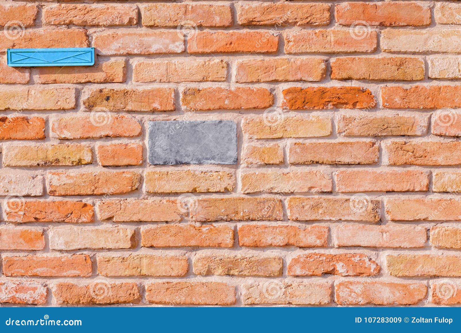 Wallpaper of an Antique Red Brick Wall with Letterbox Stock Image ...