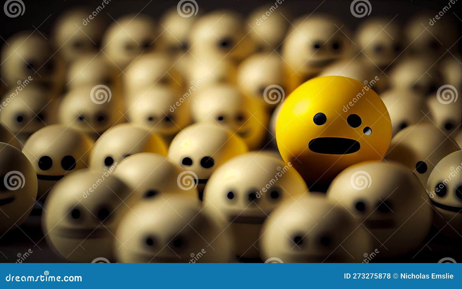 Emoji Spheres Wallpaper Background Ai Generated Stock Illustration ...