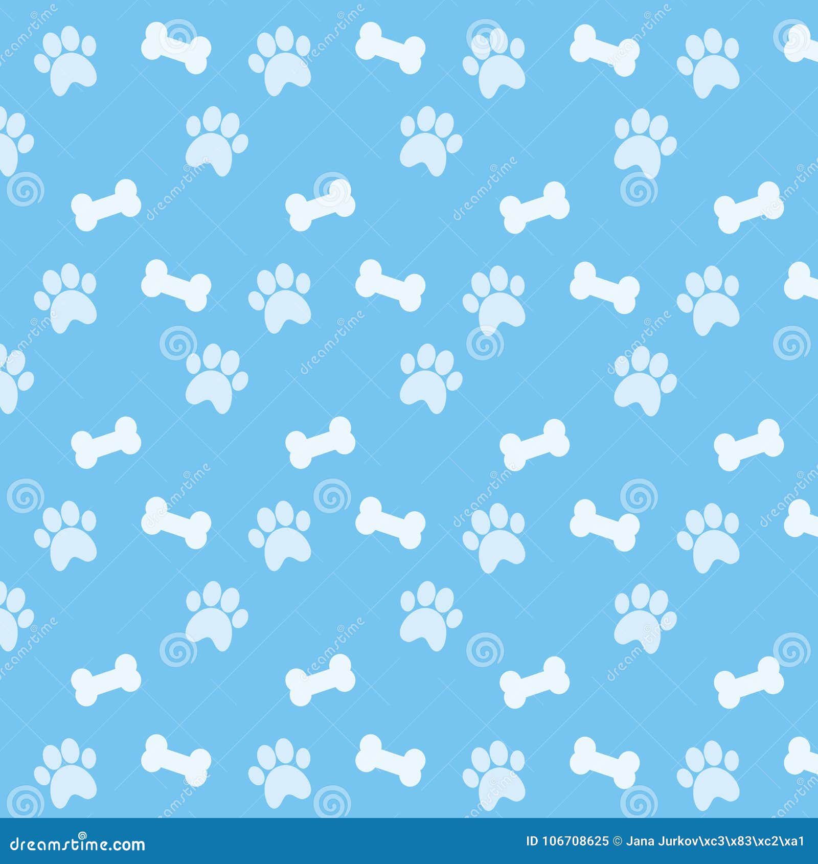 Blue Dog Bone Wallpaper