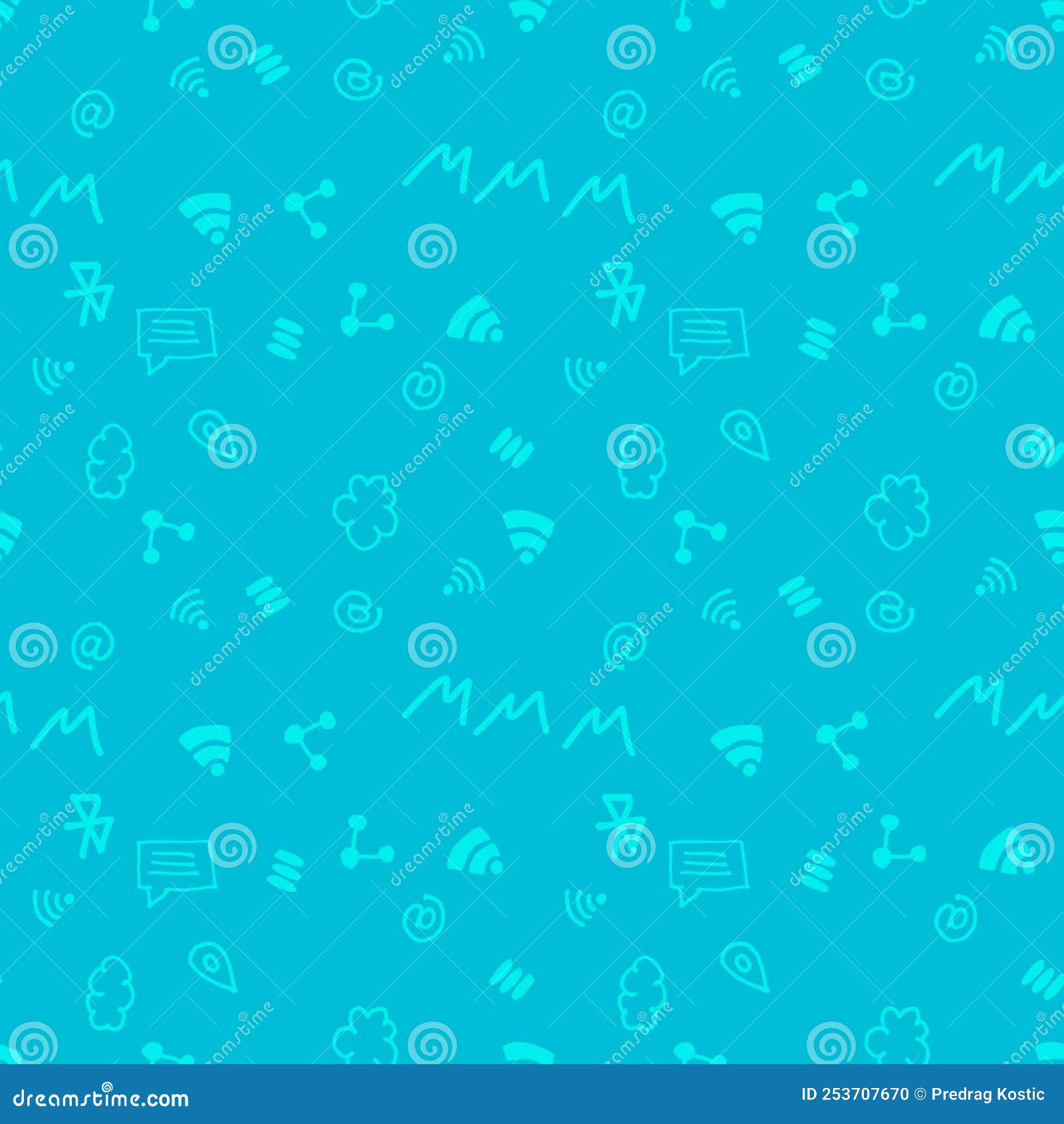 Wallpaper with Connection Icons Stock Illustration - Illustration of ...