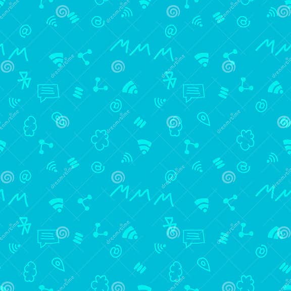 Wallpaper with Connection Icons Stock Illustration - Illustration of ...