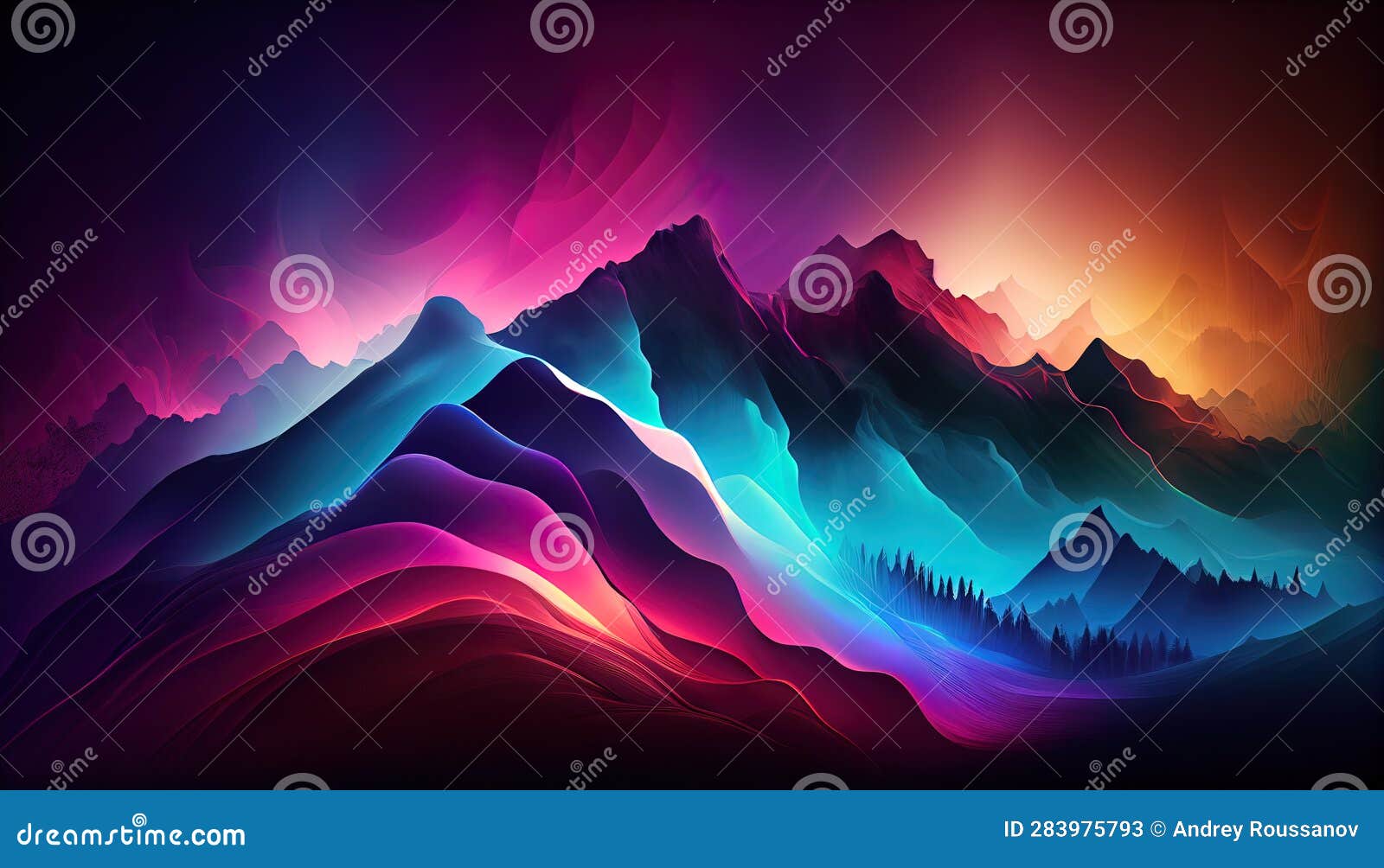 A Wallpaper with Dark Dramatic Gradient Colors. Ai Generated. Stock ...