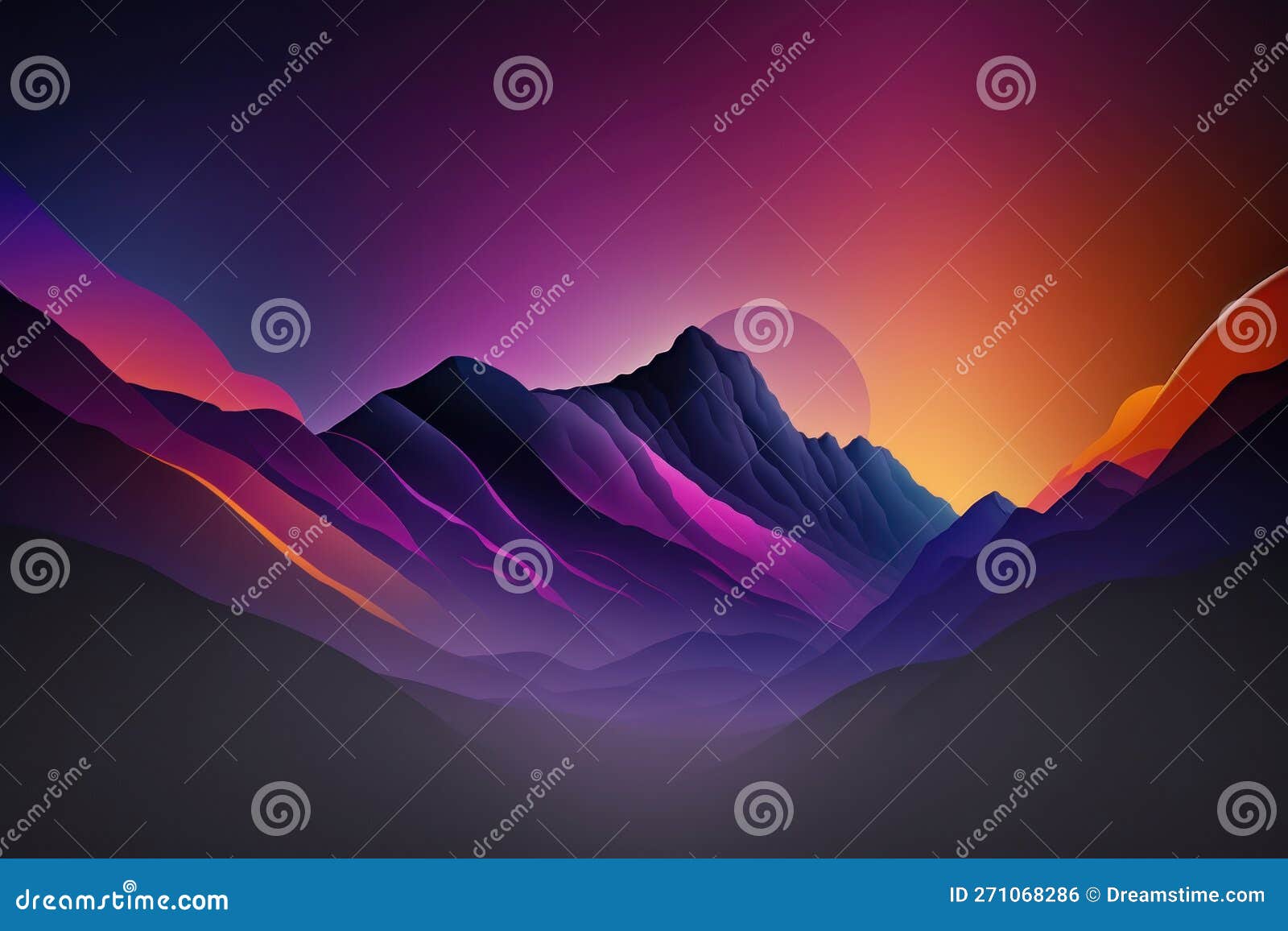 Wallpaper with Dark Dramatic Gradient Colors. AI Generation Stock Photo ...