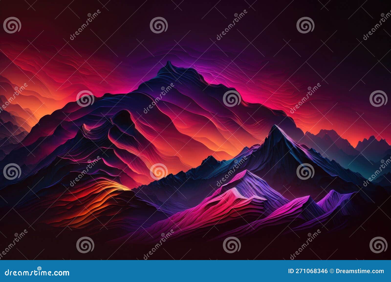 Wallpaper with Dark Dramatic Gradient Colors. AI Generation Stock ...