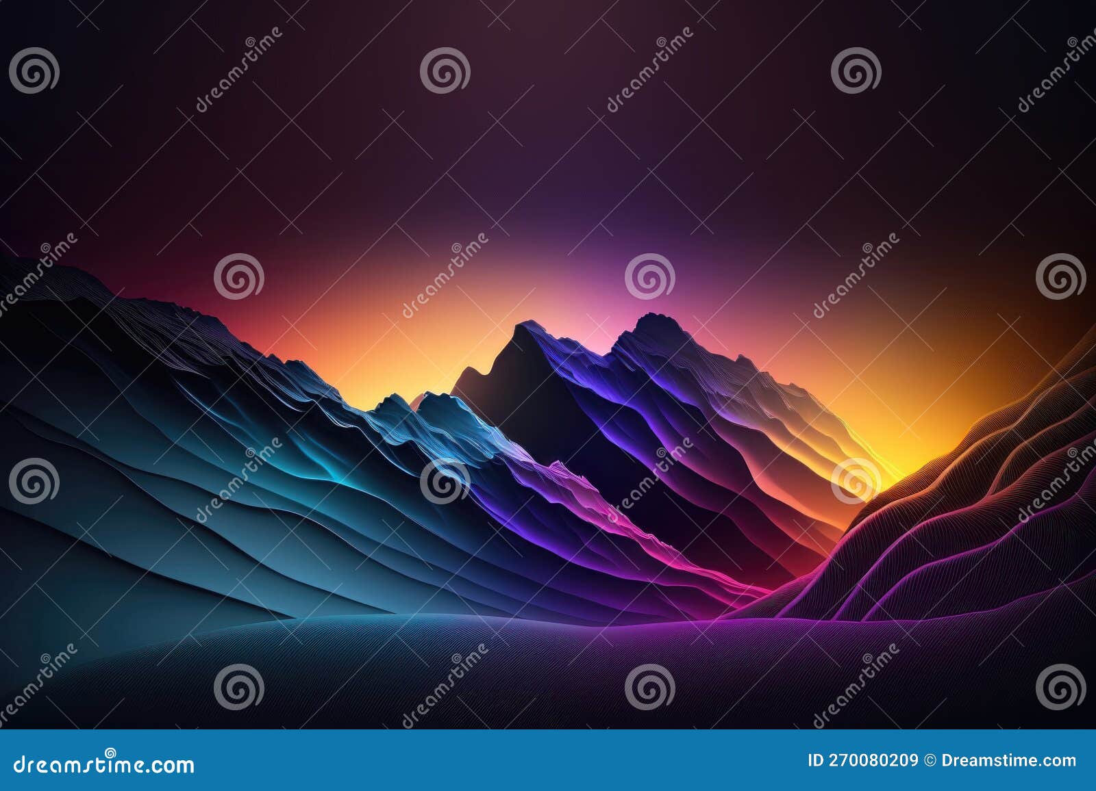 Wallpaper with Dark Dramatic Gradient Colors. AI Generation Stock ...