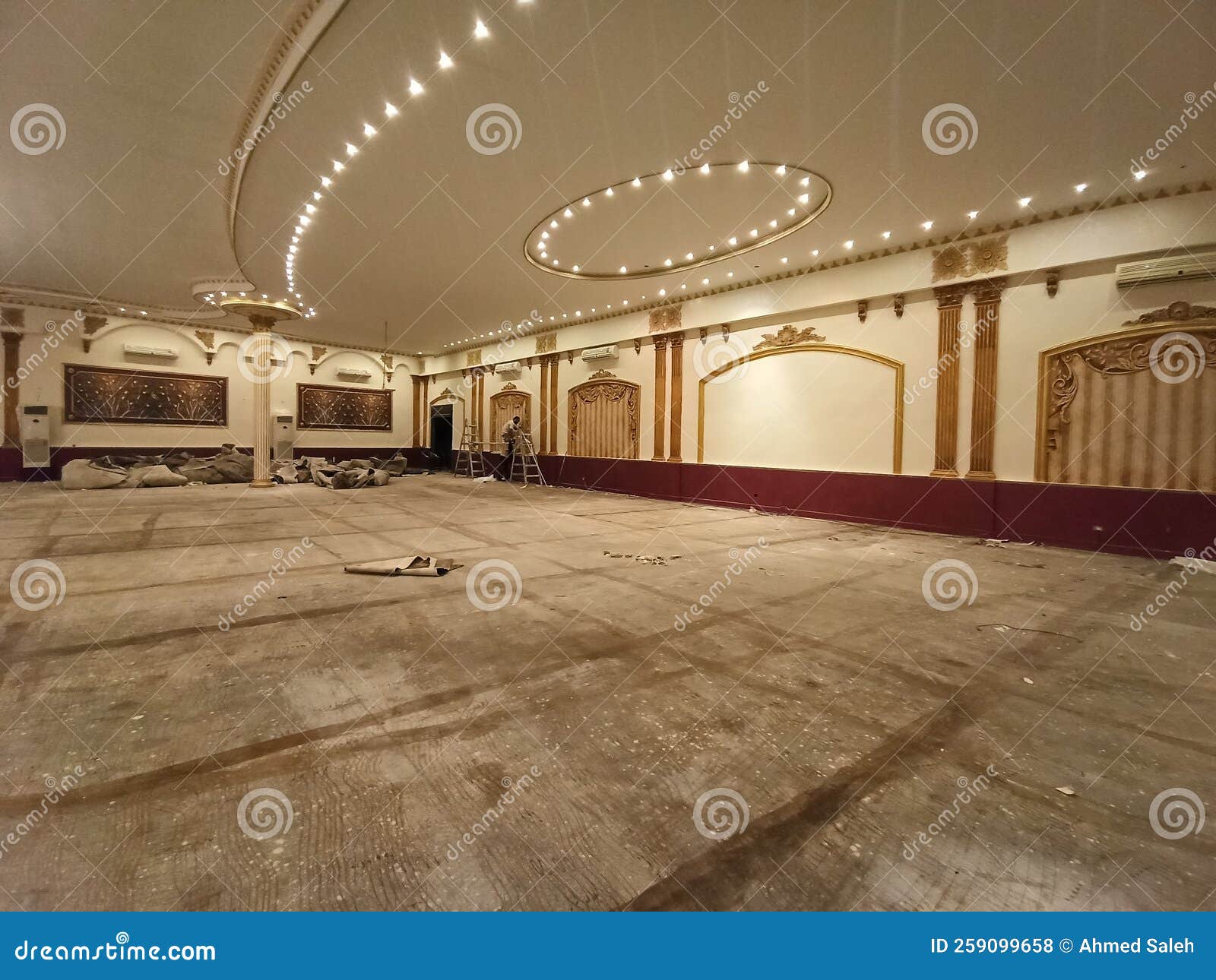 Wallpaper Design Art Mural Background Window Stock Photo - Image of ...