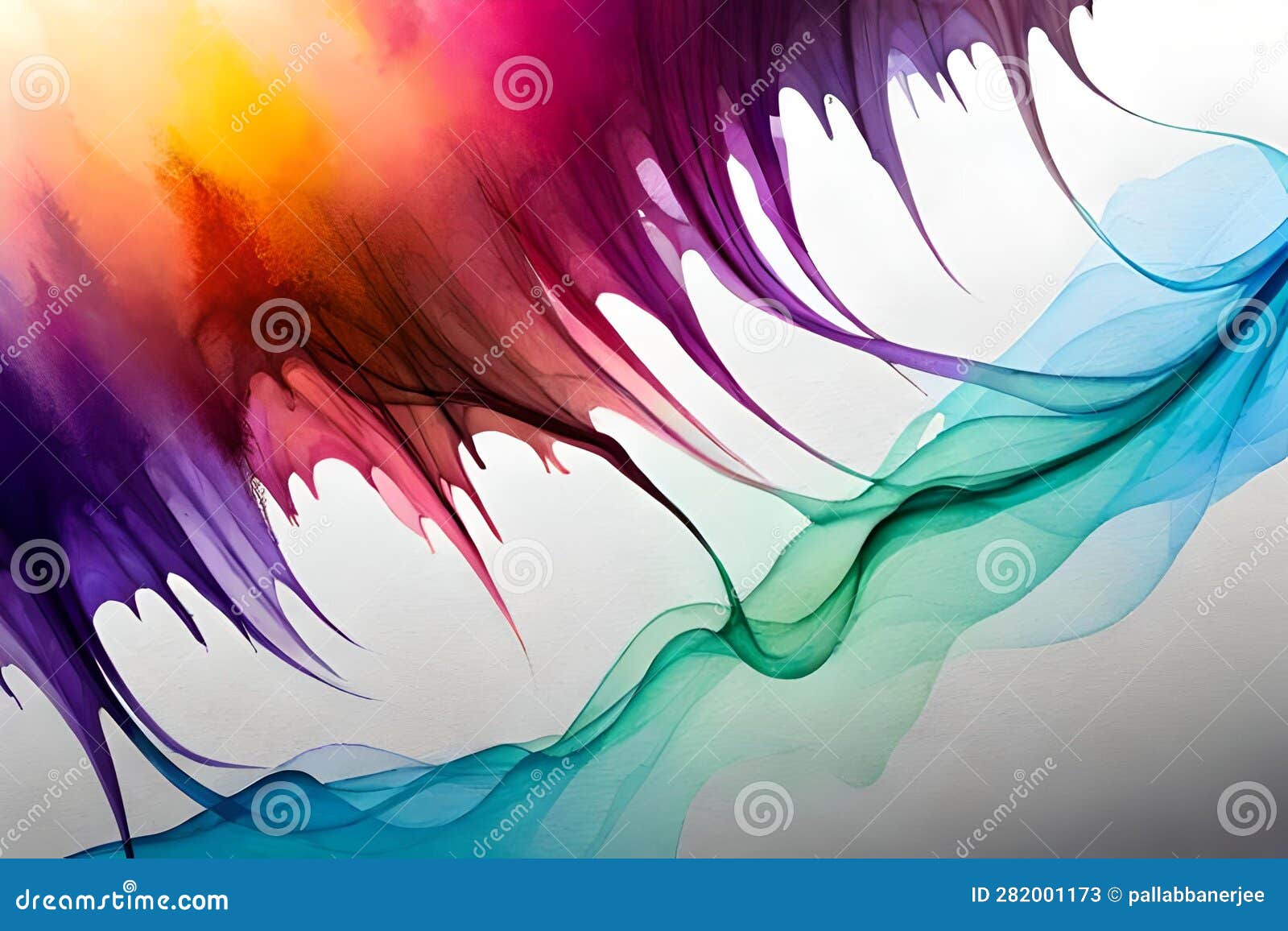 Wallpaper with Dramatic Colorful Patterns, Line Art Perfect for ...