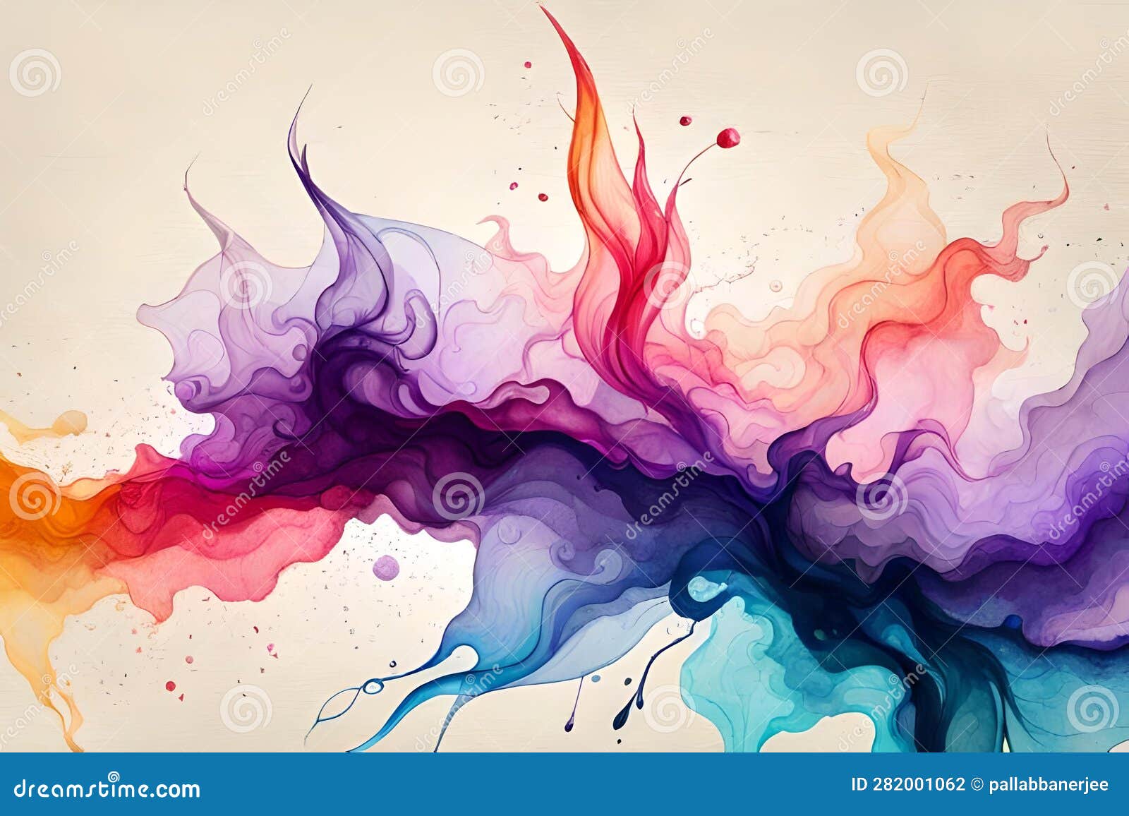 Wallpaper with Dramatic Colorful Patterns, Line Art Perfect for ...