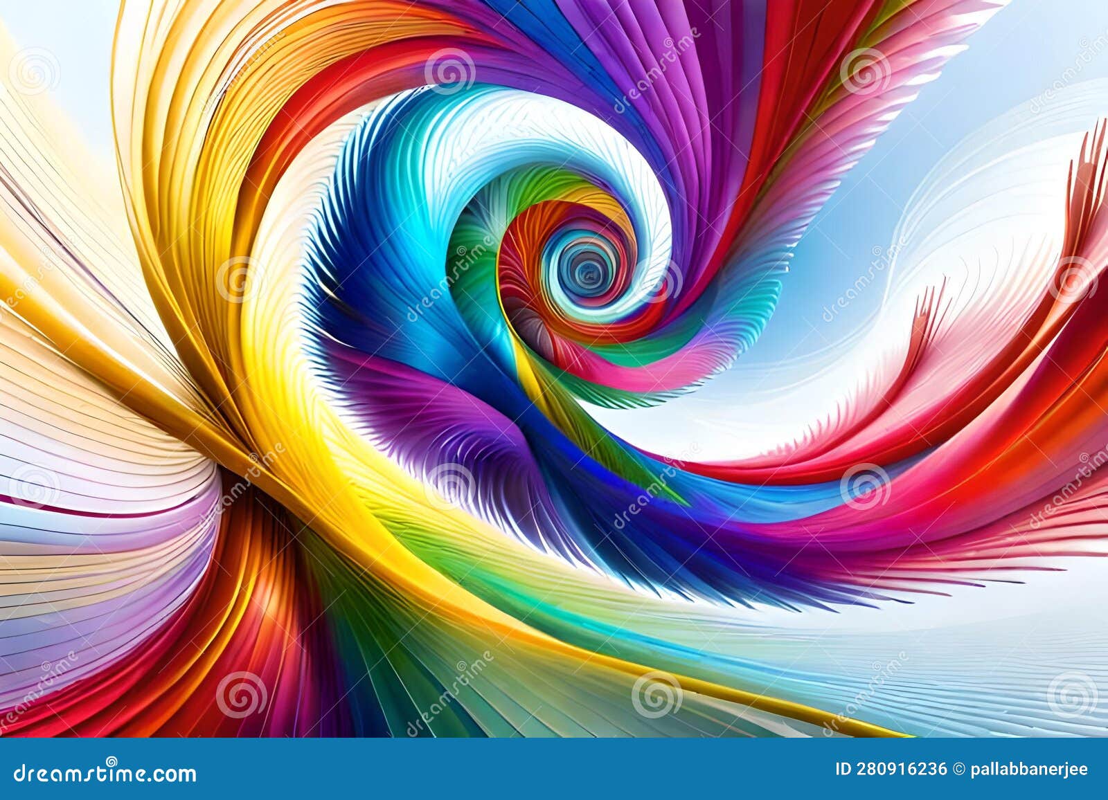 Wallpaper with Dramatic Colorful Patterns, Line Art Perfect for ...