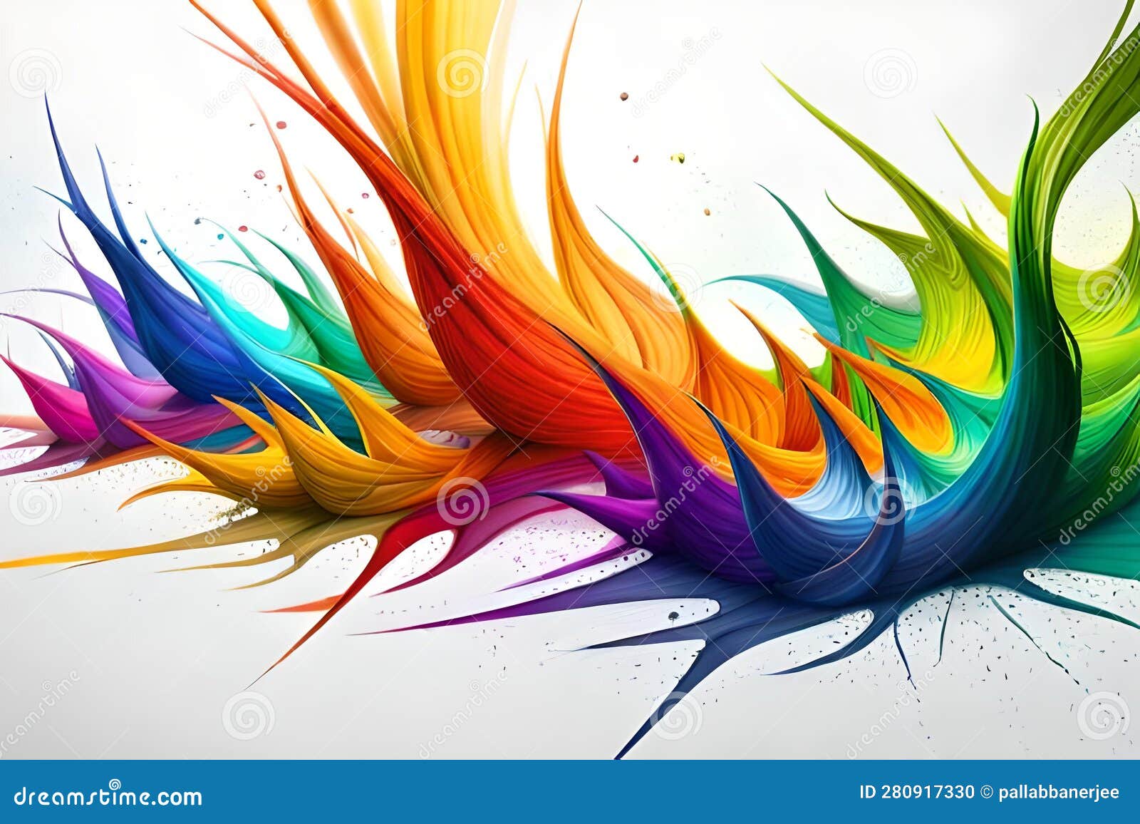 Wallpaper with Dramatic Colorful Patterns, Line Art Perfect for ...
