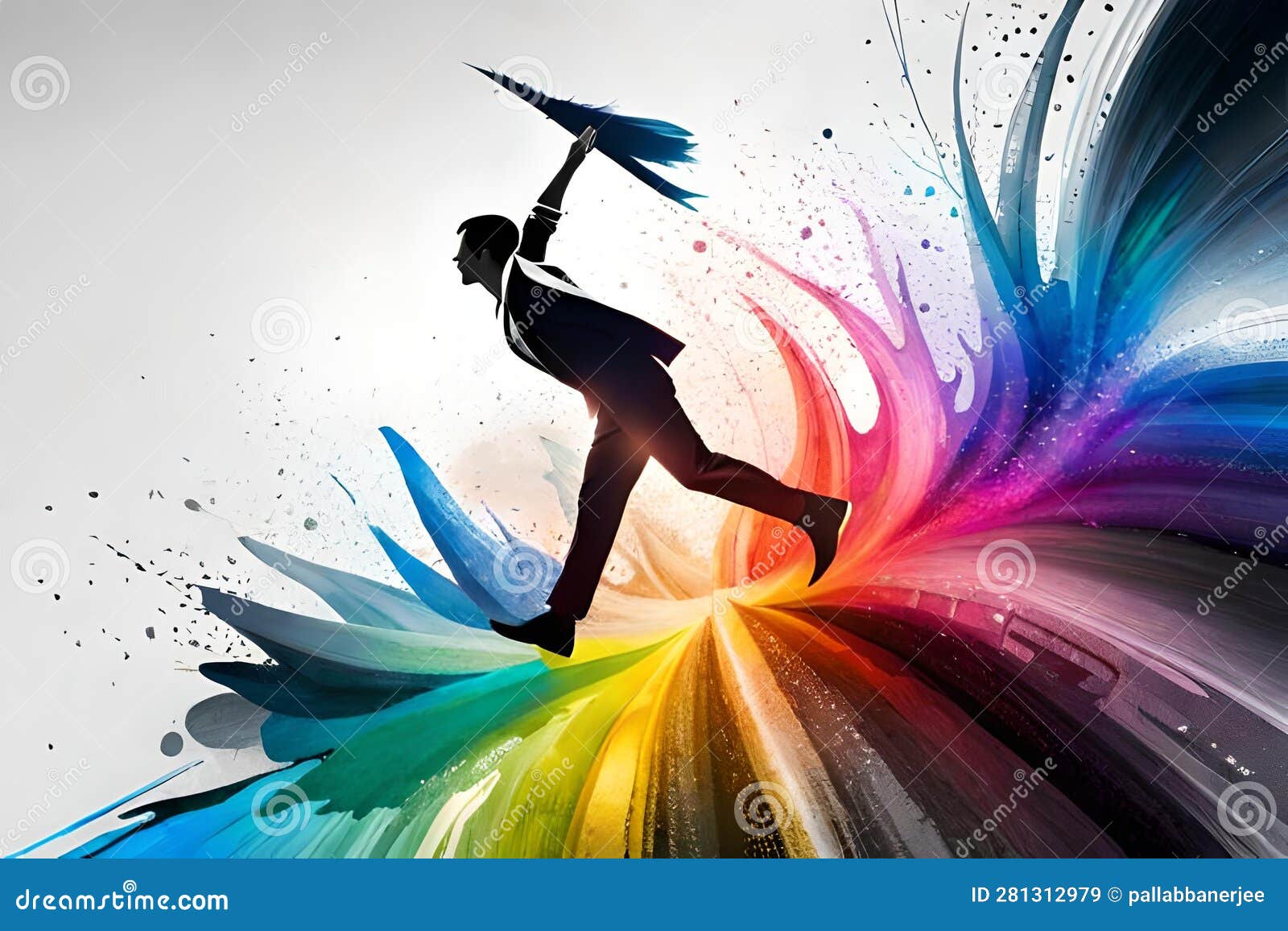 Wallpaper with Dramatic Colorful Patterns, Line Art Perfect for ...