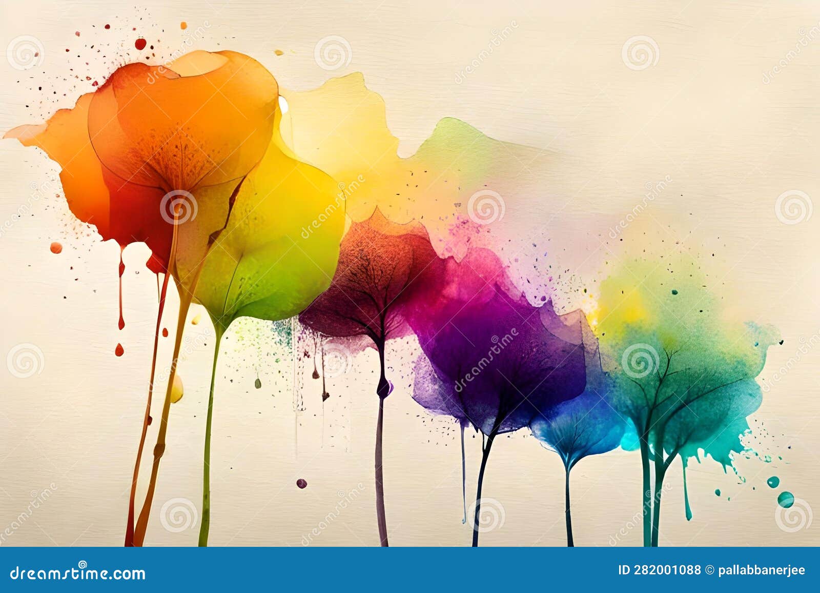 Wallpaper with Dramatic Colorful Patterns, Line Art Perfect for ...