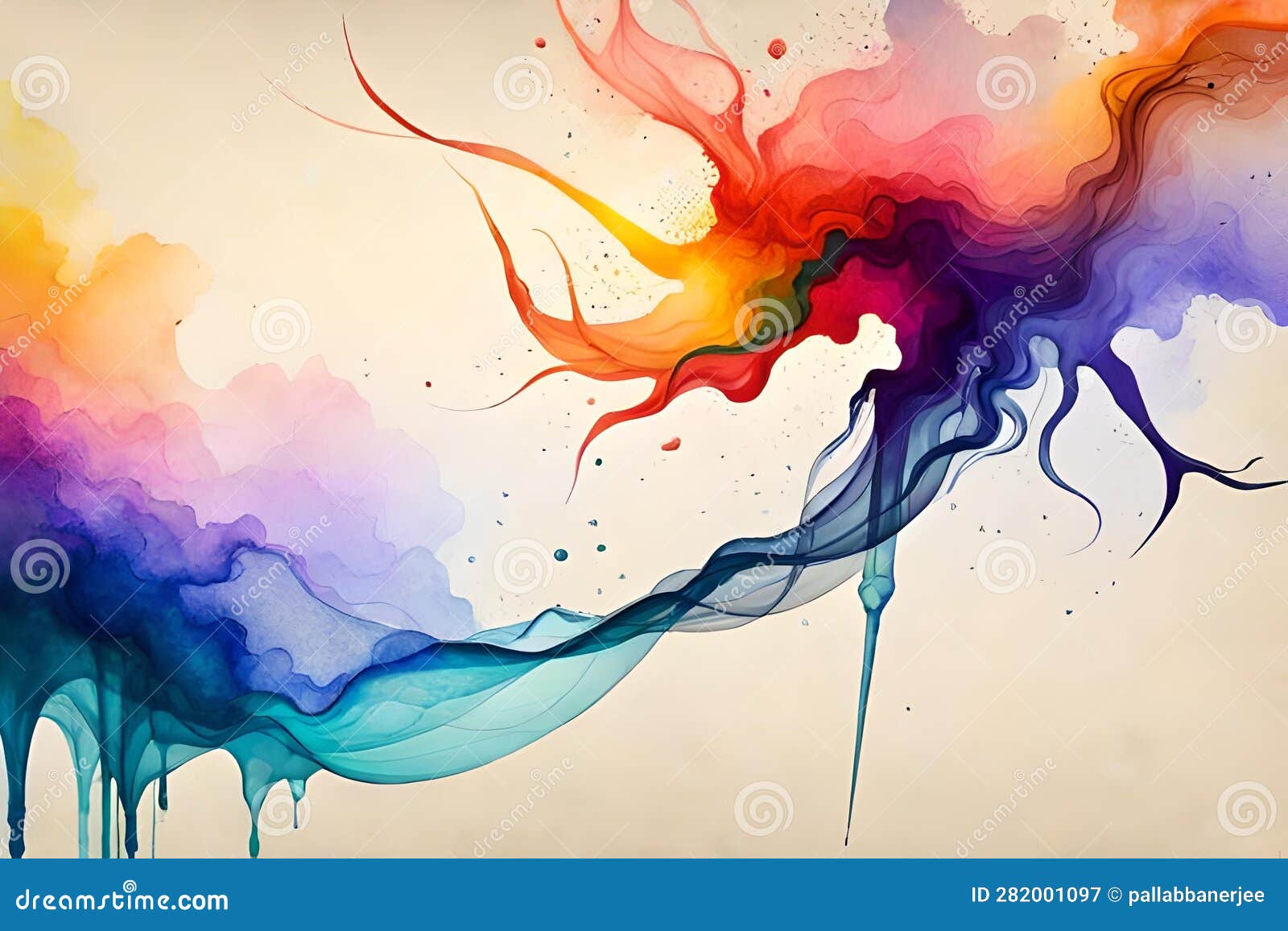 Wallpaper with Dramatic Colorful Patterns, Line Art Perfect for ...