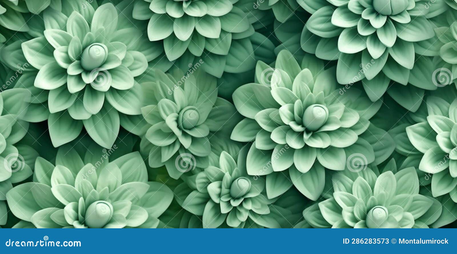 Wallpaper White and Green Flower Pattern Background Stock Illustration ...