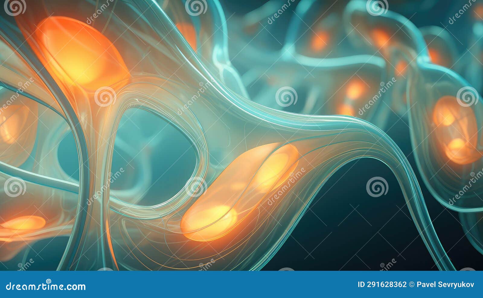 Wallpaper Futuristic Organic Structure Stock Illustration ...
