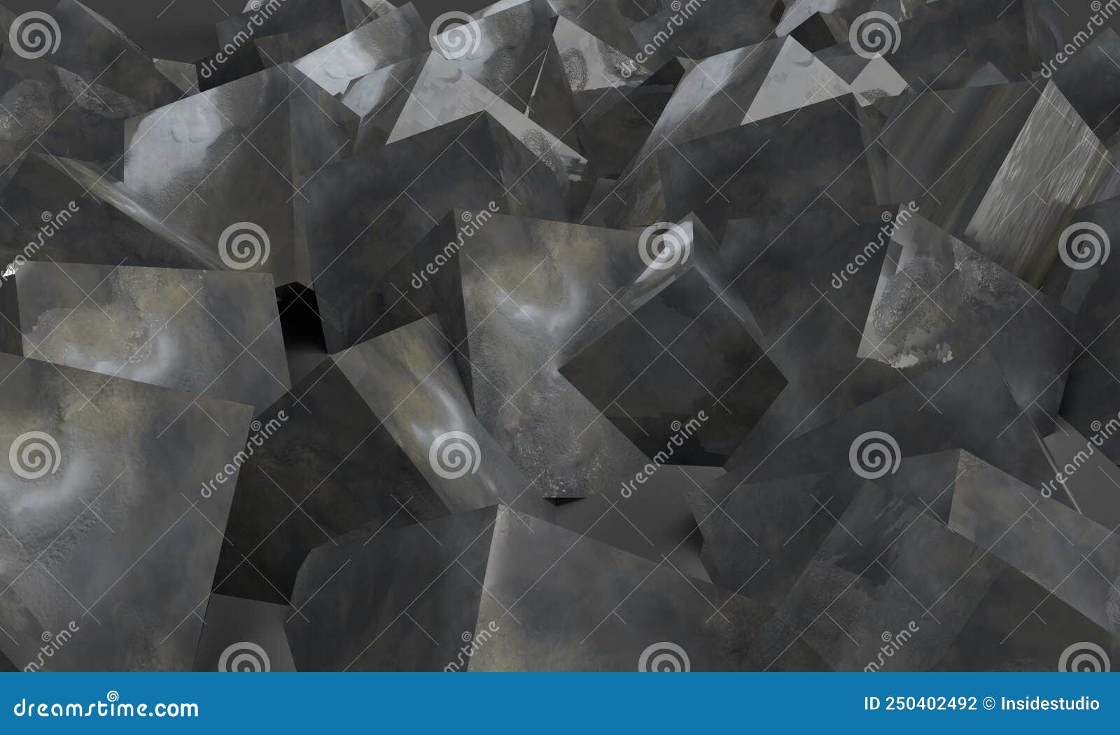 Wallpaper. Gray Abstract Polyhedra. 3d Texture. Background. Stock Photo ...