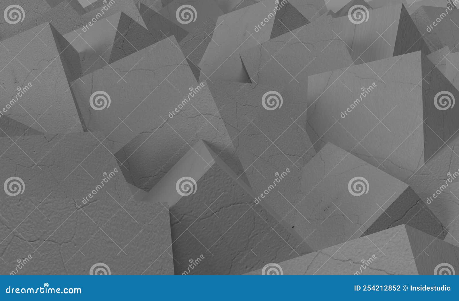 Wallpaper. Gray Abstract Polyhedra. 3d Texture. Background. Stock ...