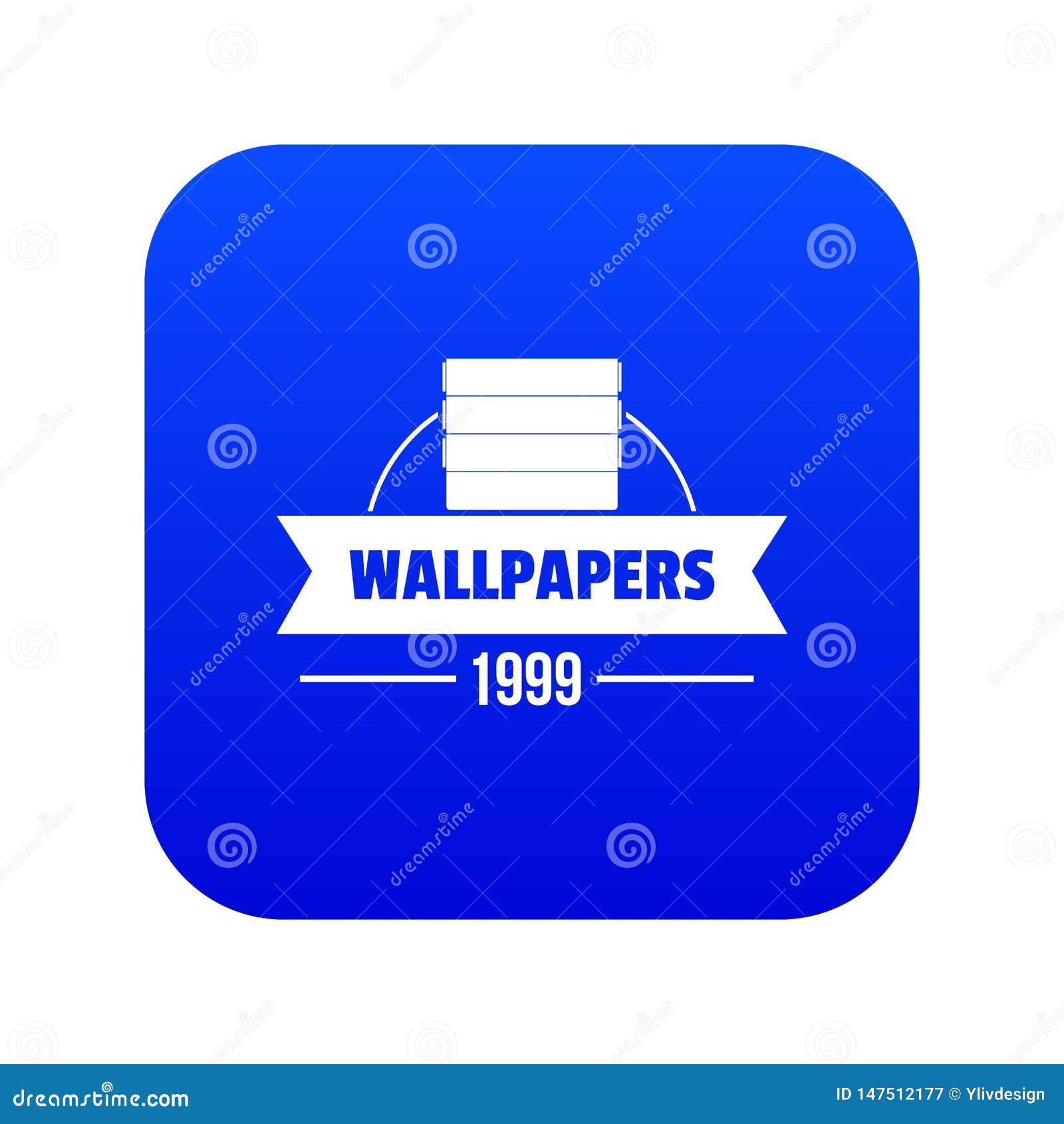 Wallpaper icon blue vector stock vector. Illustration of firm - 147512177