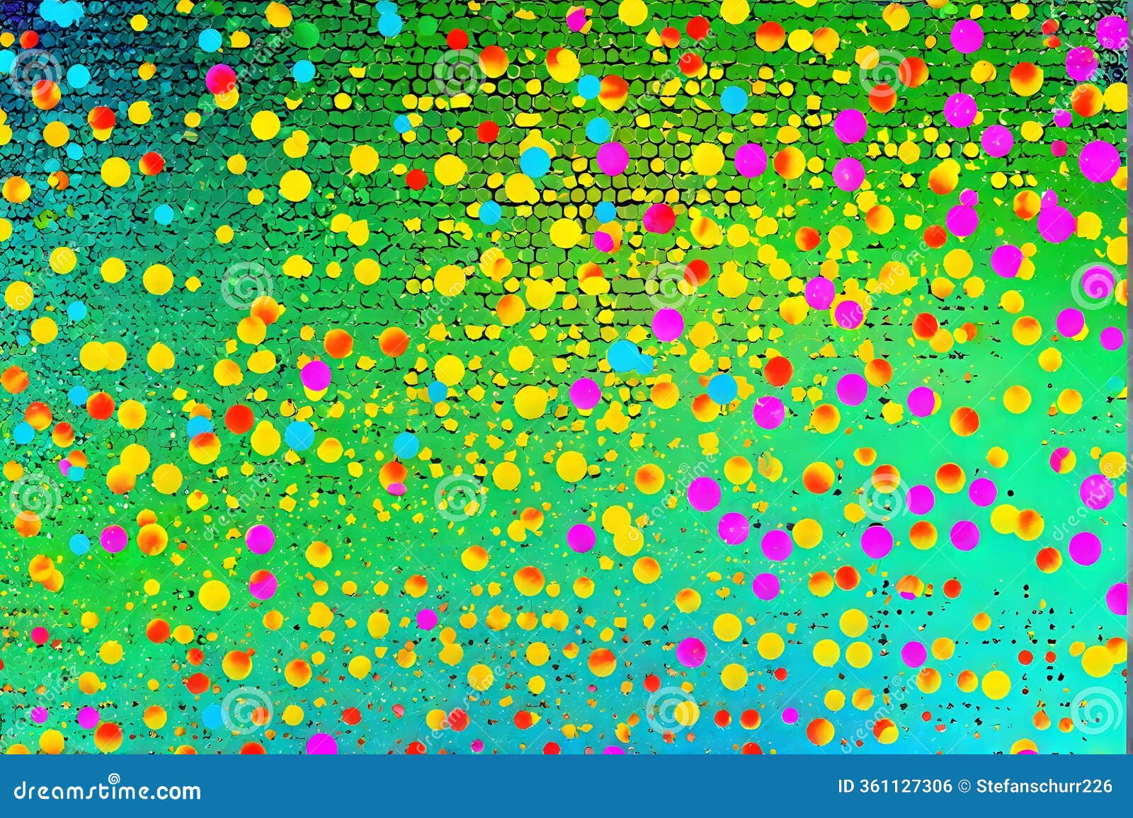 Striking Multicolored Dot Matrix that Creates an Abstract Background ...