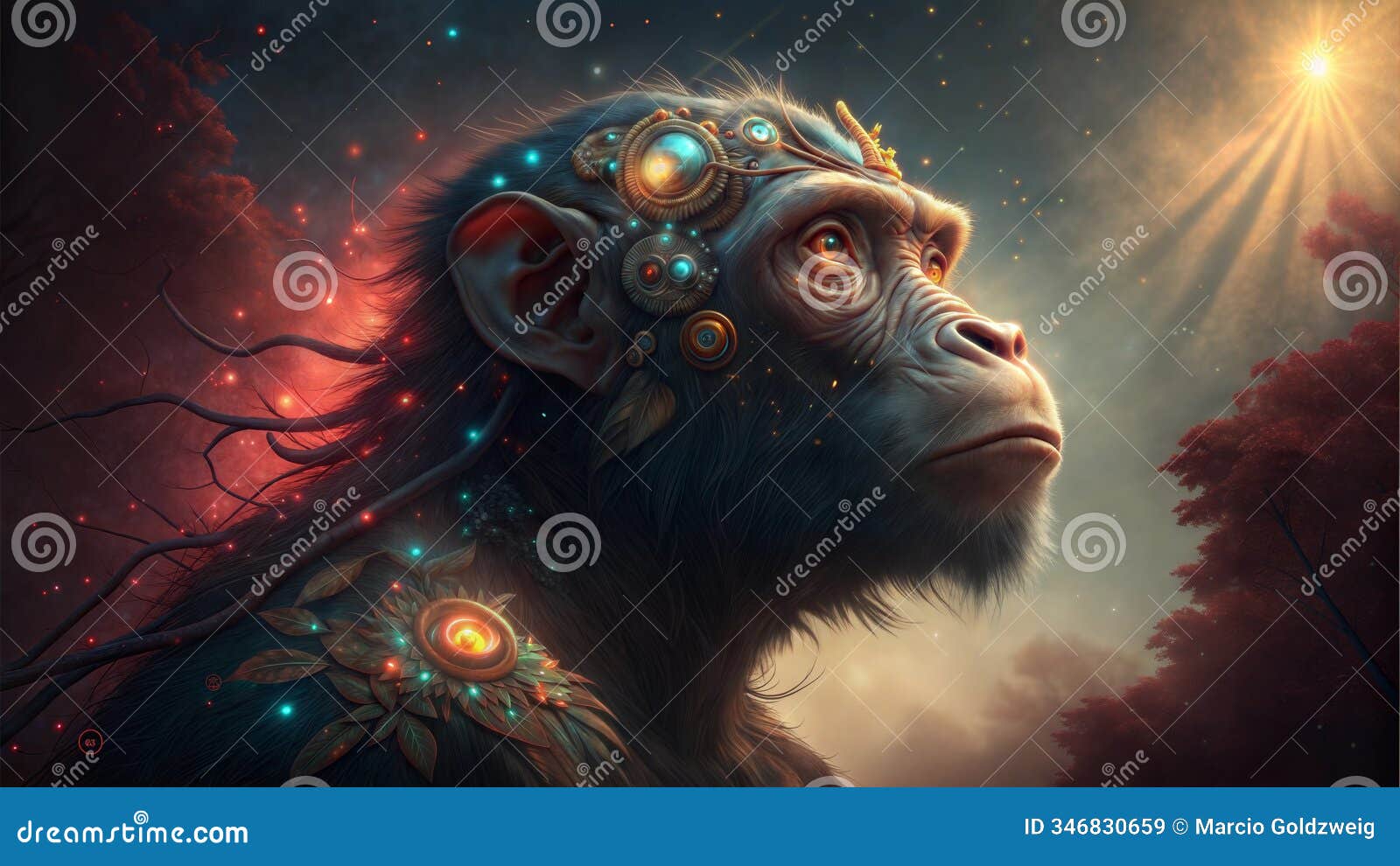 Impressive 3d Monkey Boy Render In Pixar Style - Realistic Illustration ...