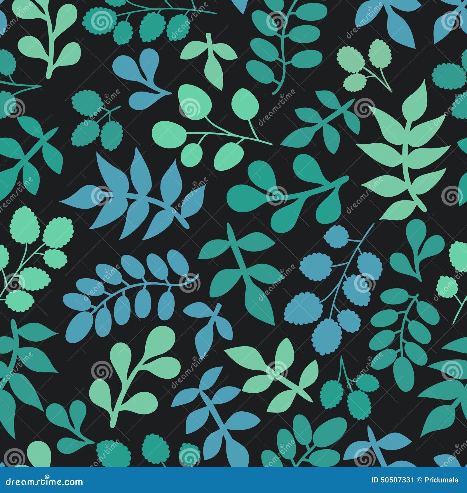 Wallpaper with leaves stock vector. Illustration of design - 50507331
