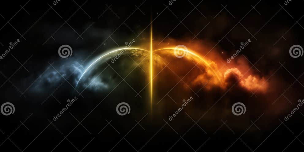 A Wallpaper with a Light Diffraction Rayleigh Stock Illustration ...