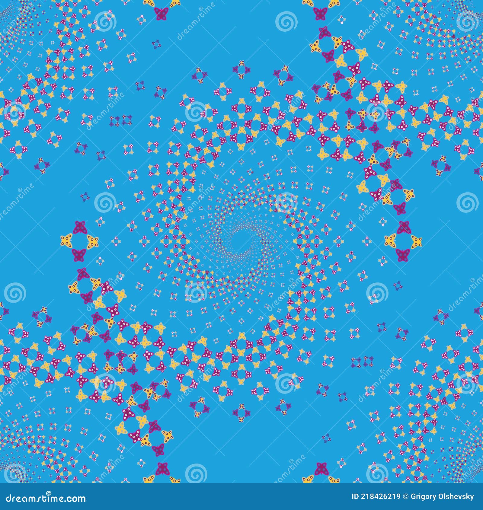 Wallpaper for the Nursery. Seamless Vector Spiral Pattern or Texture of ...