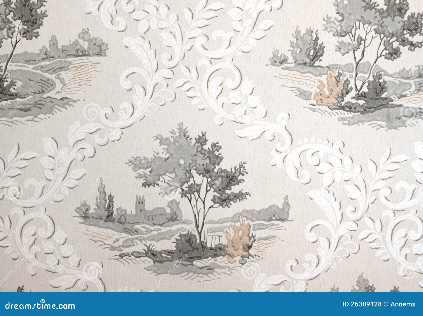 Wallpaper with Old Retro Design Stock Photo - Image of linen, motive ...