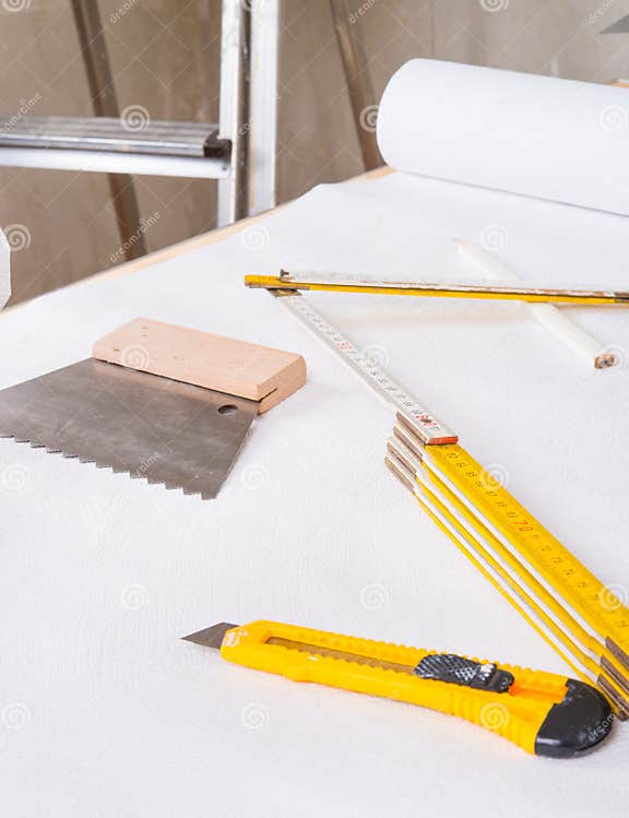 Pasting table stock image. Image of teaching, roll, crafts - 30126533