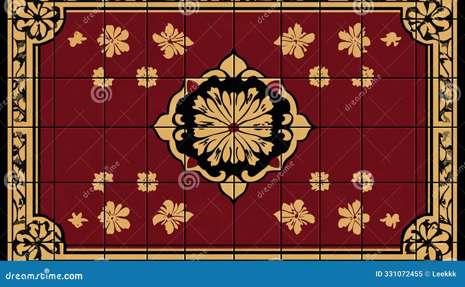 Printed Design Pattern, Ceramic Tile Background Illustration, Wallpaper ...