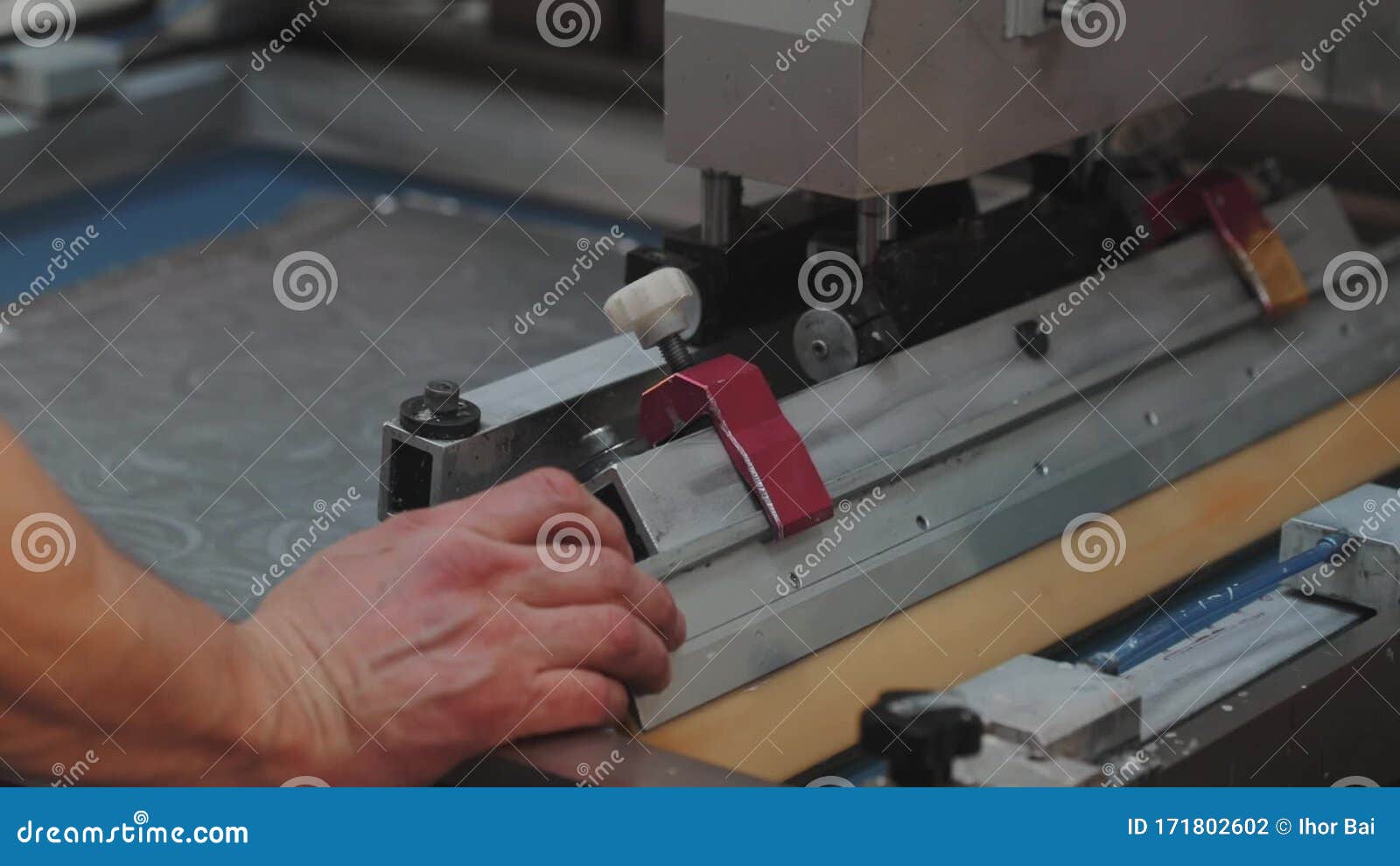 Wallpaper Production. the Process of Making Wallpaper, Applying Paint ...