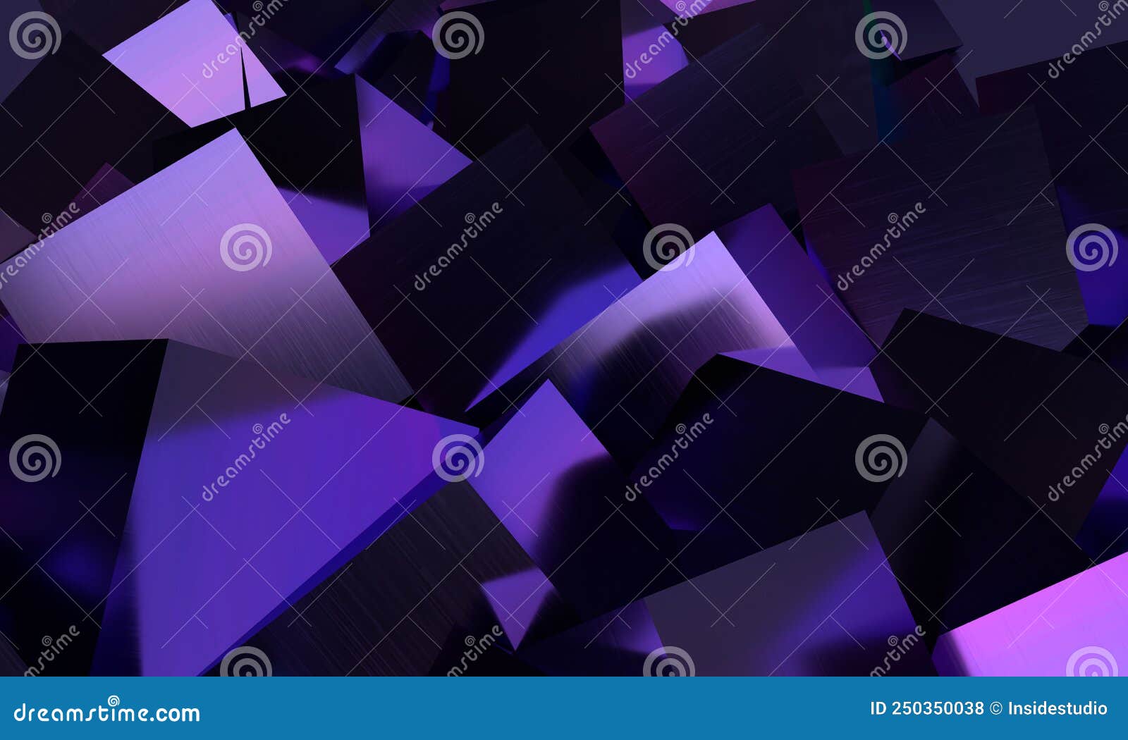 Wallpaper. Purple Abstract Polyhedrons. 3d Texture. Background. Stock ...