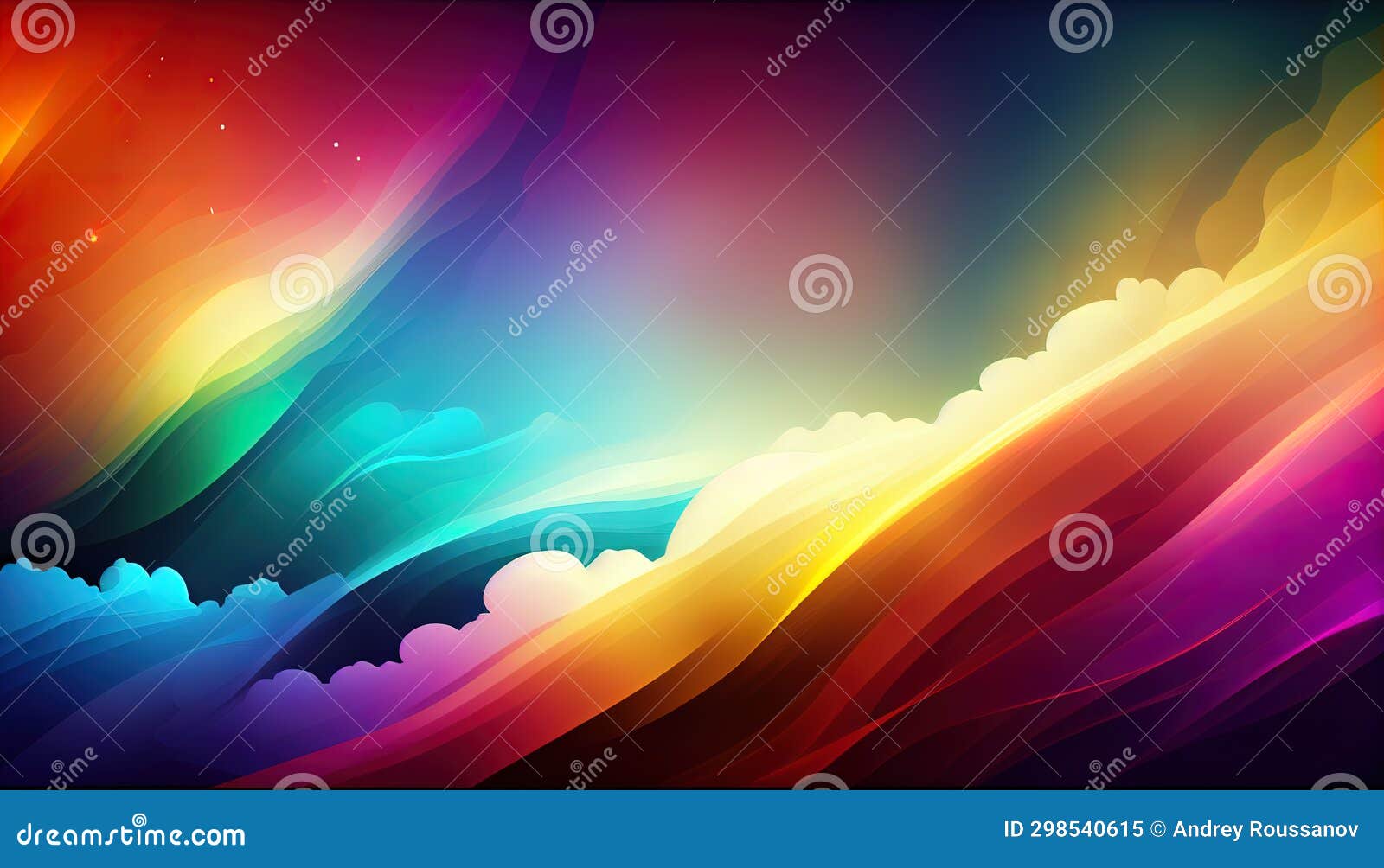 Wallpaper with Rainbow Gradient Colors. Ai Generated. Stock ...