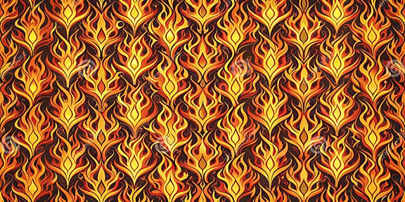 Wallpaper Representing a Pattern of Flames in Random Colors AI ...