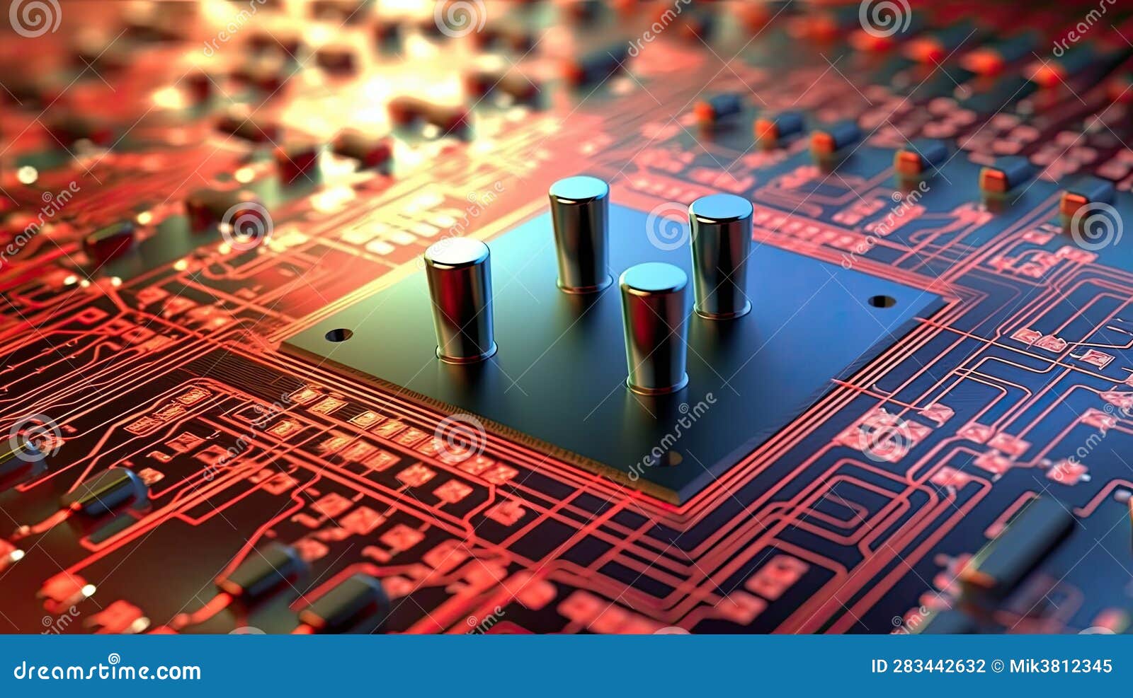 Wallpaper Retro Tech Background for Mobile. Stock Illustration ...