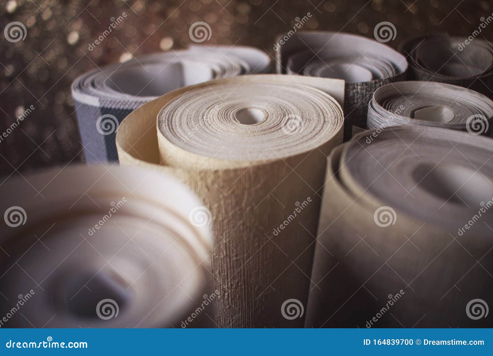 Wallpaper Rolls Texture Royalty-Free Stock Photography | CartoonDealer ...