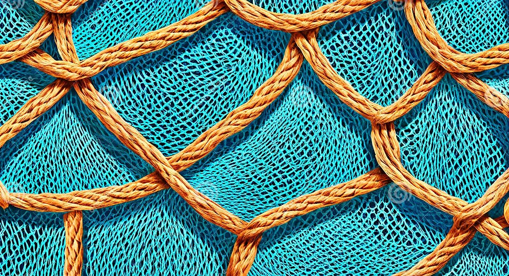 A Wallpaper with a Rope and Net Pattern. Stock Illustration ...