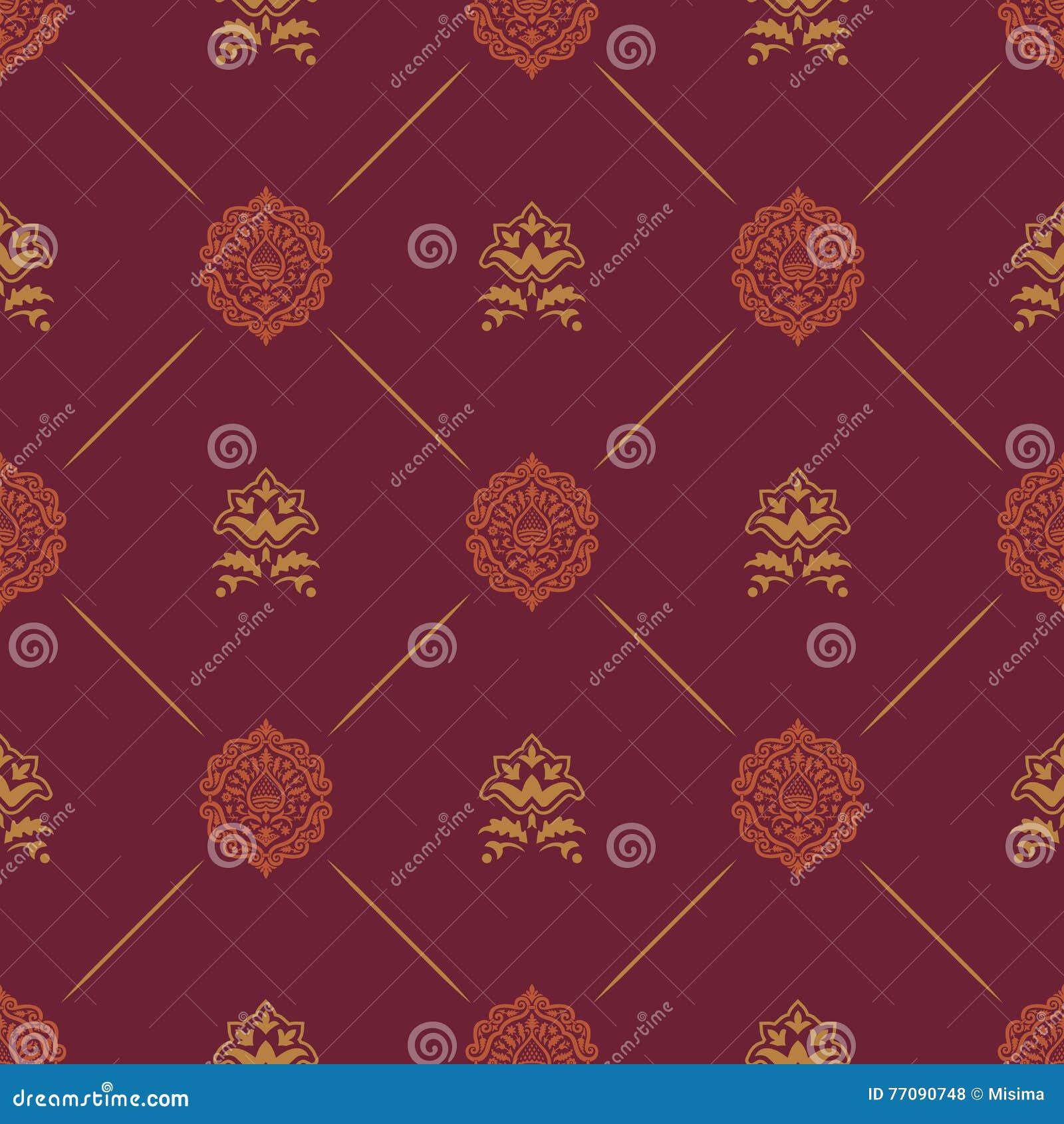 Wallpaper in Royal Baroque Style Stock Vector - Illustration of ...