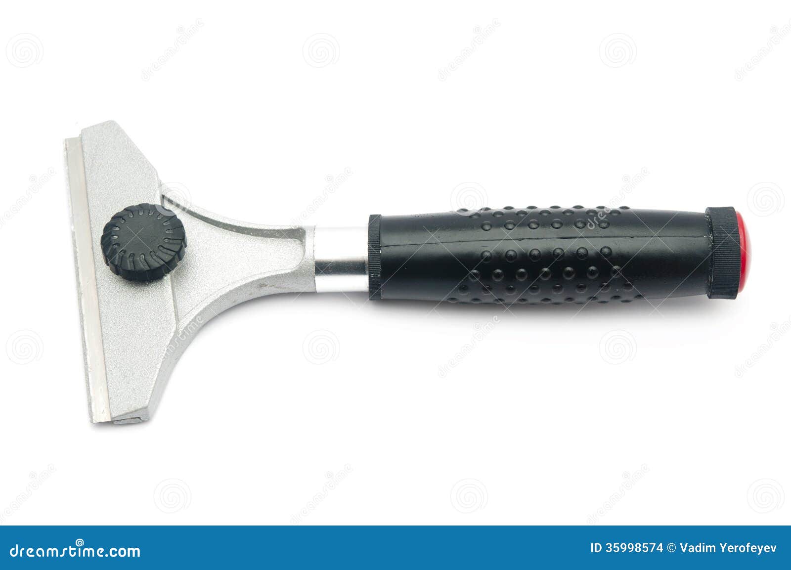 Wallpaper Scraper with Black Handle Stock Photo - Image of utensil ...